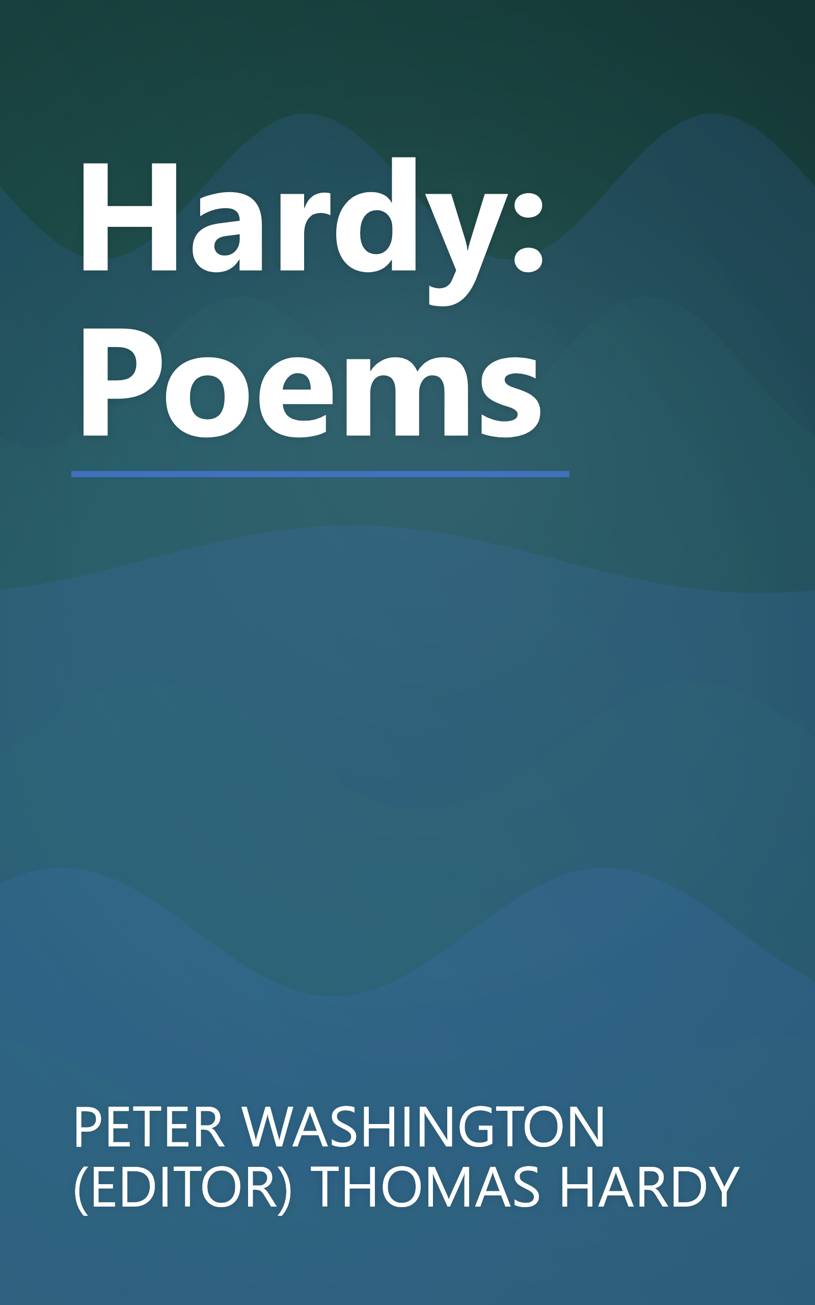 Hardy: Poems book cover