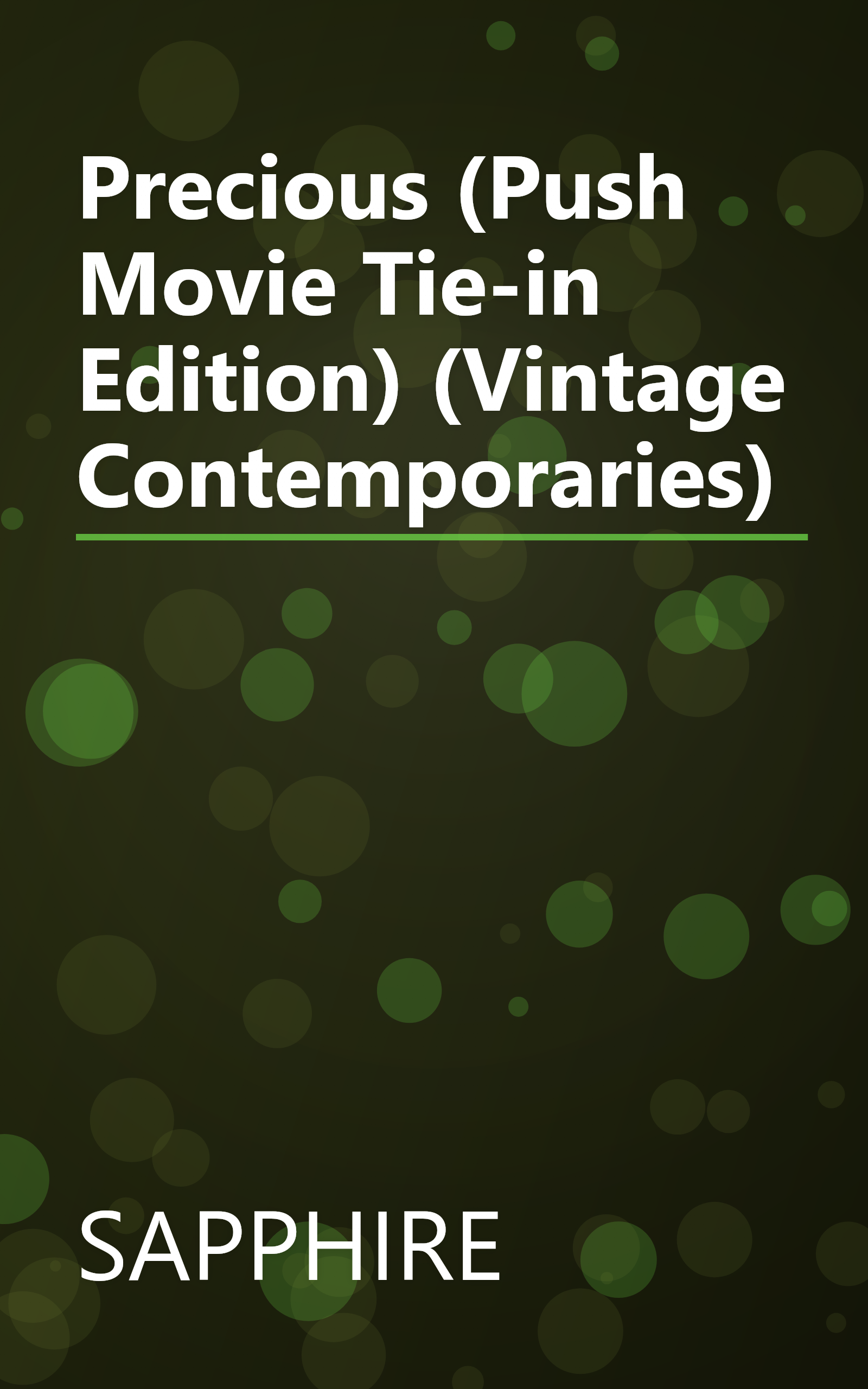 Precious (Push Movie Tie-in Edition) (Vintage Contemporaries) book cover