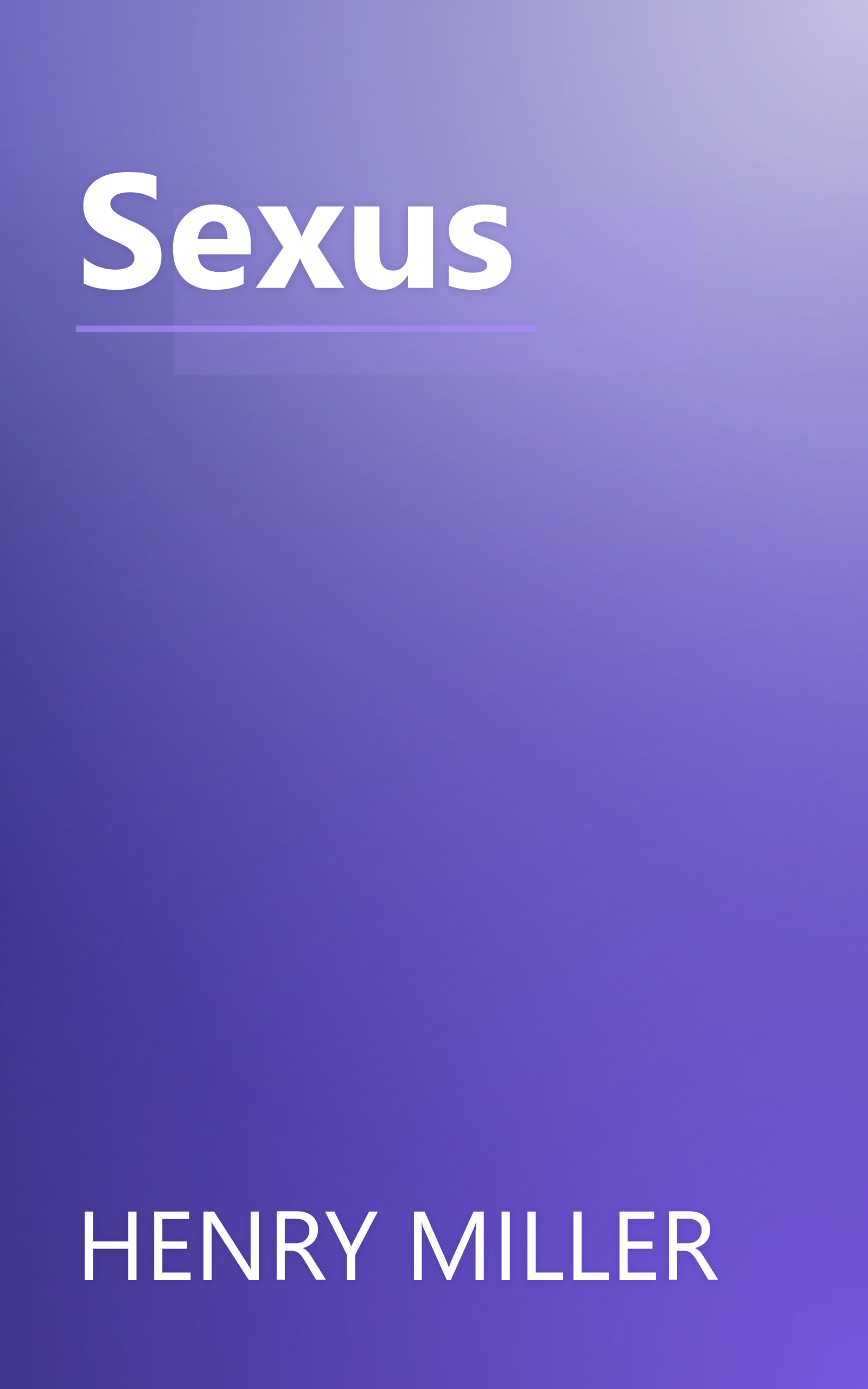 Sexus book cover