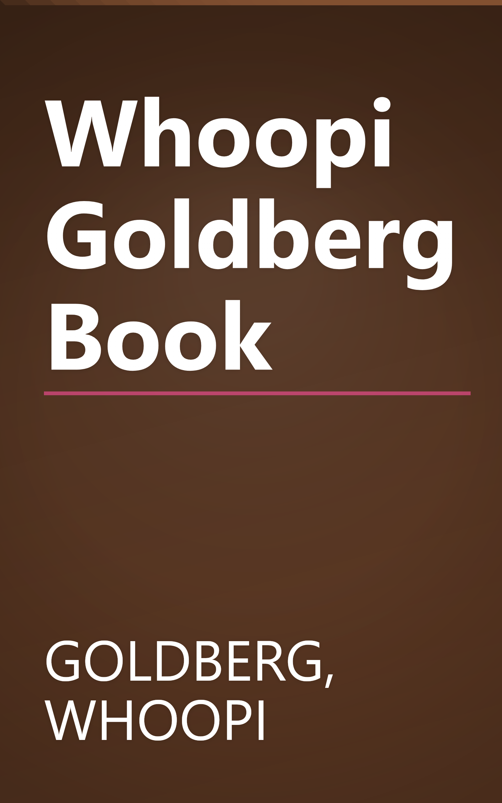 Whoopi Goldberg Book book cover