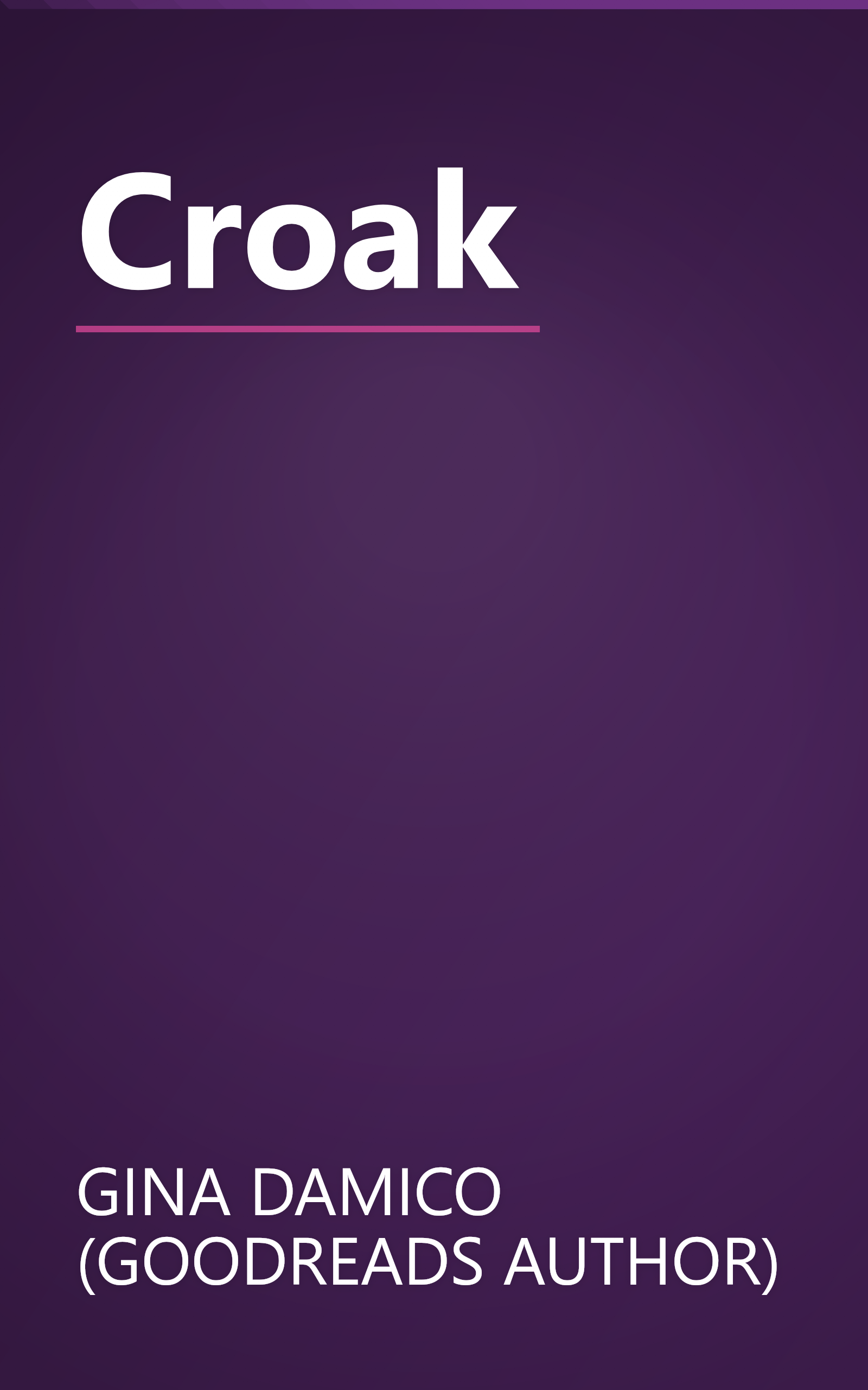 Croak book cover