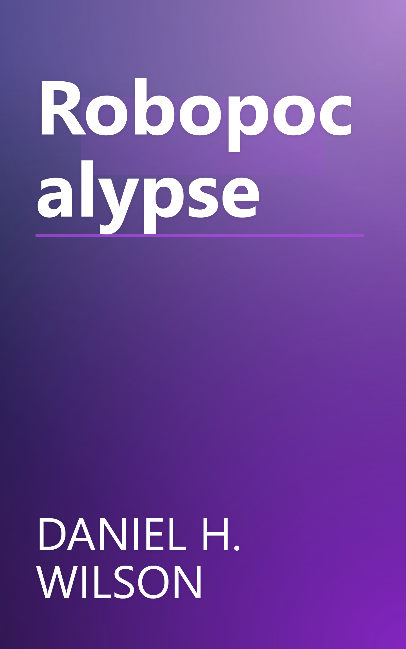 Robopocalypse book cover