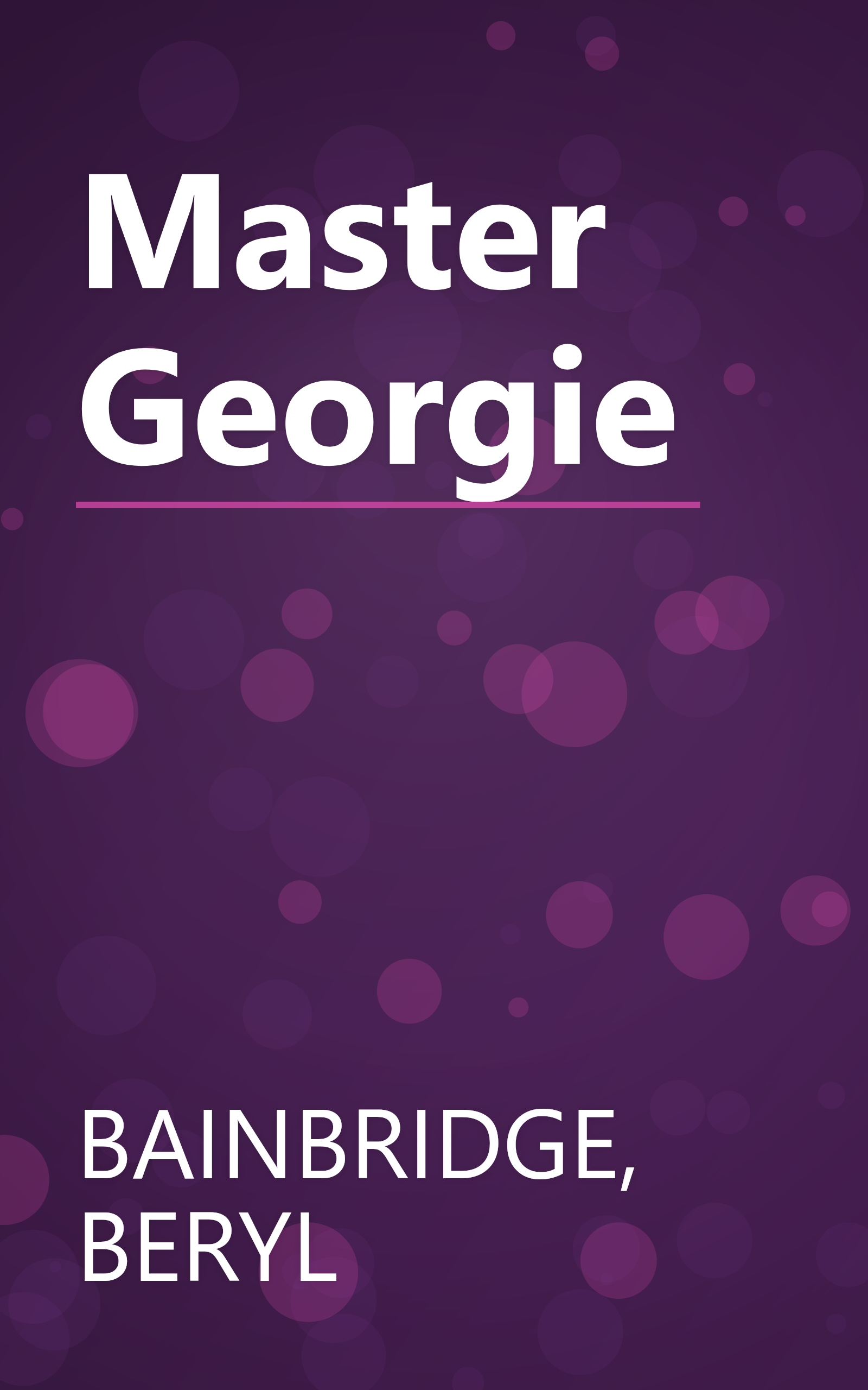 Master Georgie book cover