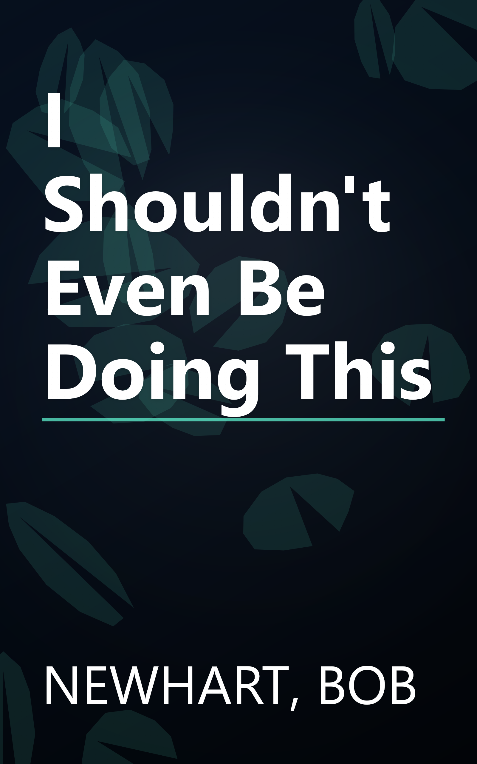 I Shouldn't Even Be Doing This book cover