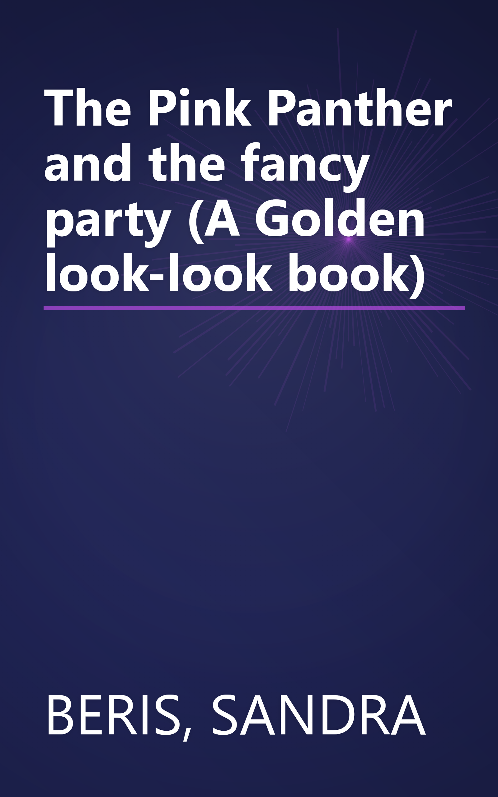 The Pink Panther and the fancy party (A Golden look-look book) book cover