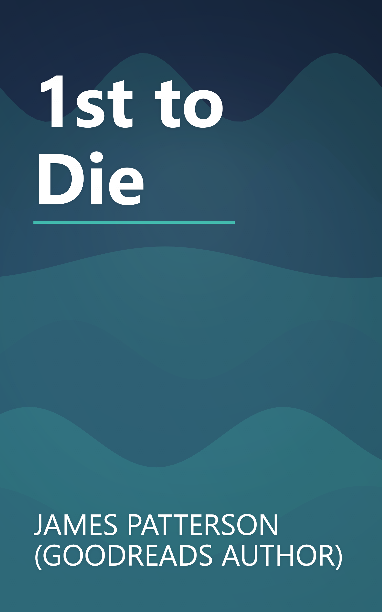 1st to Die book cover