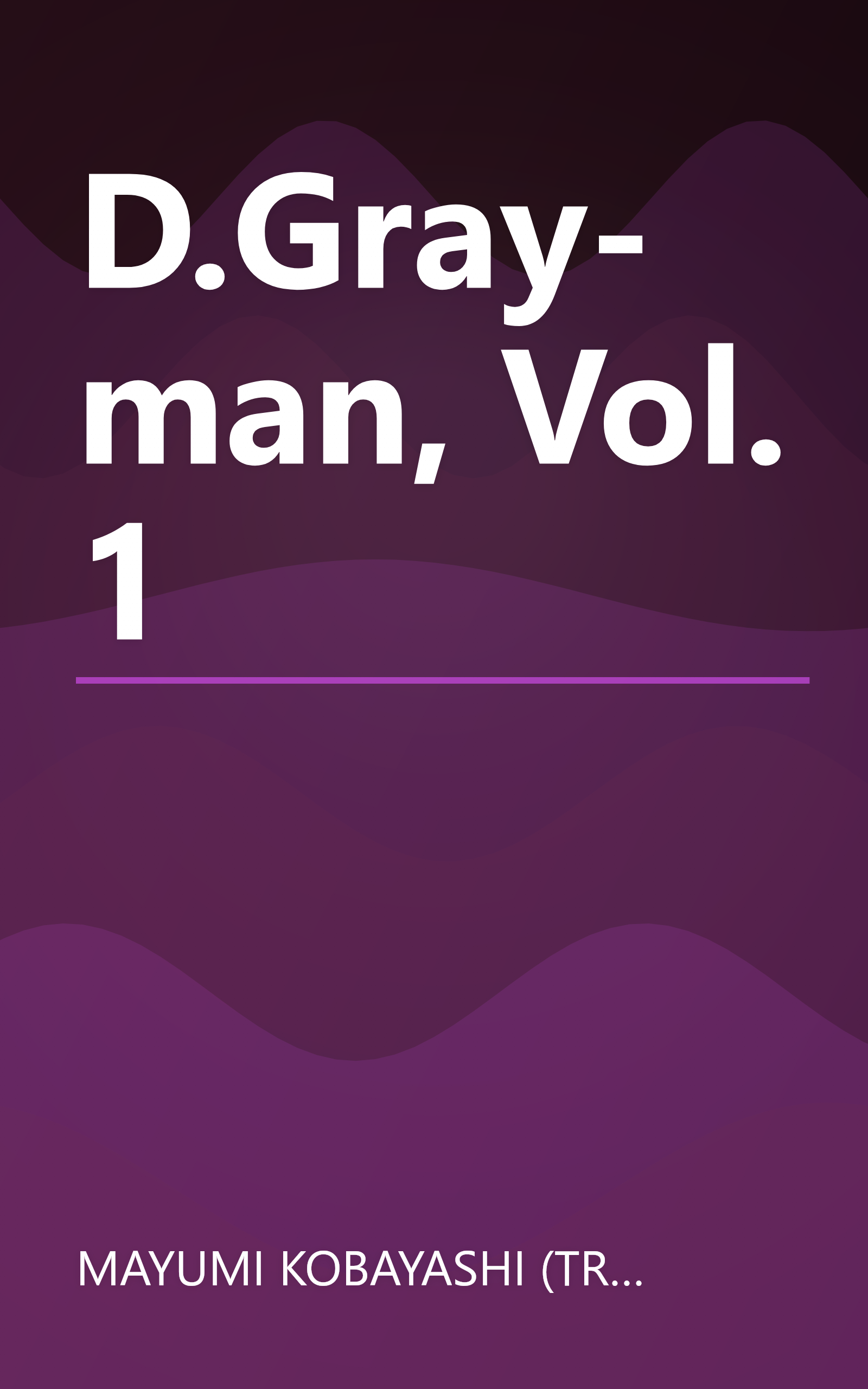 D.Gray-man, Vol. 1 book cover