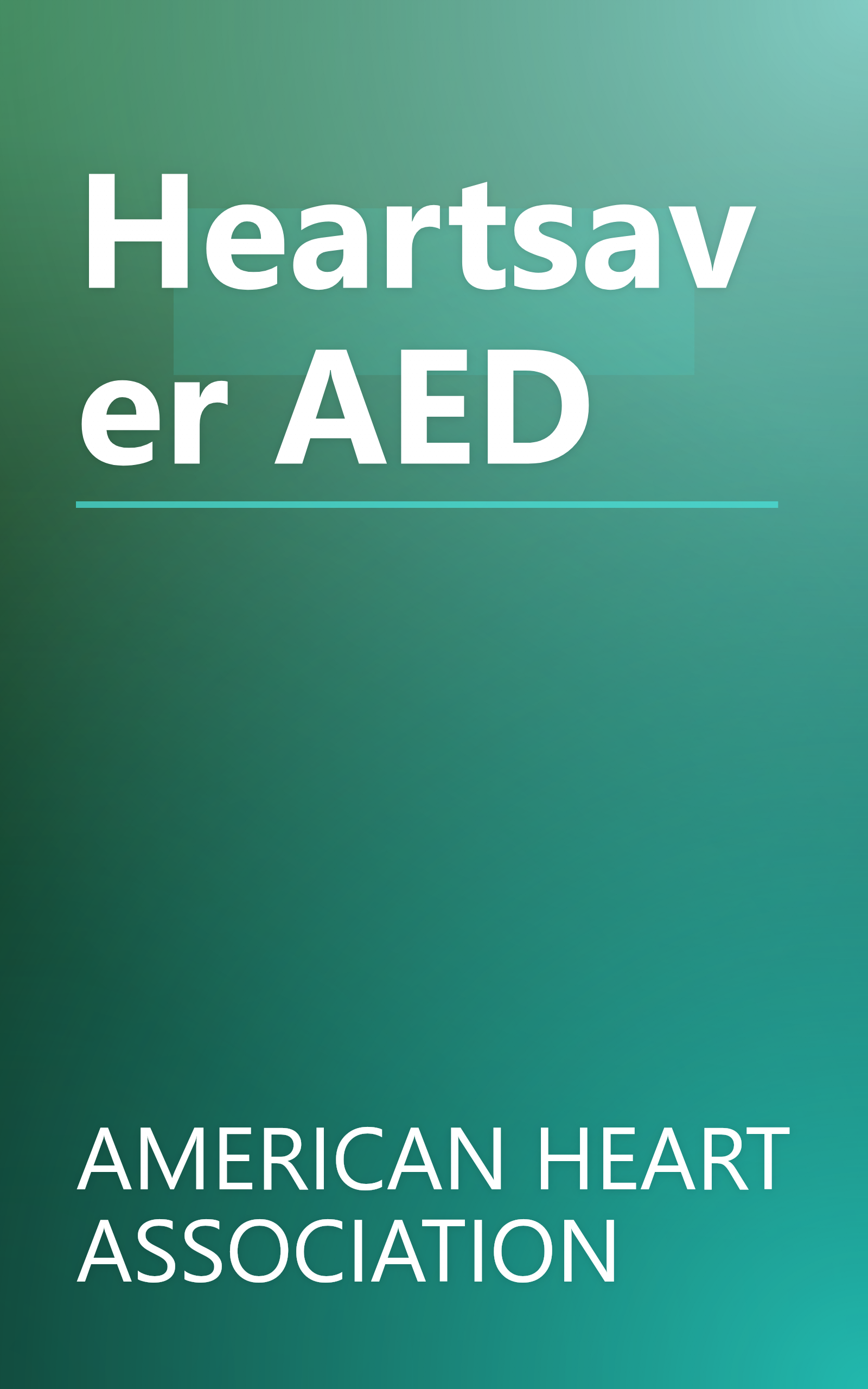 Heartsaver AED book cover