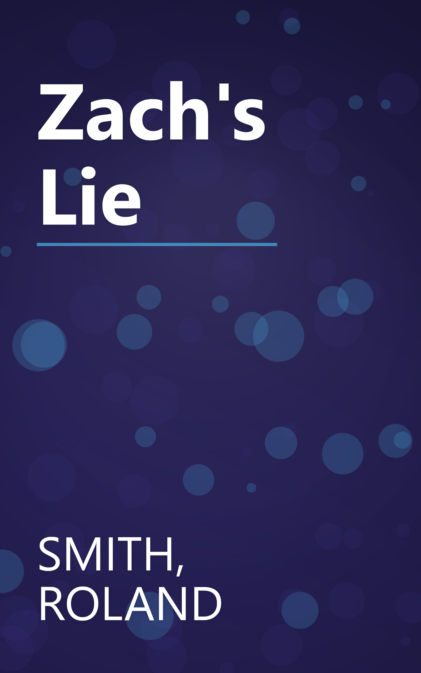 Zach's Lie book cover