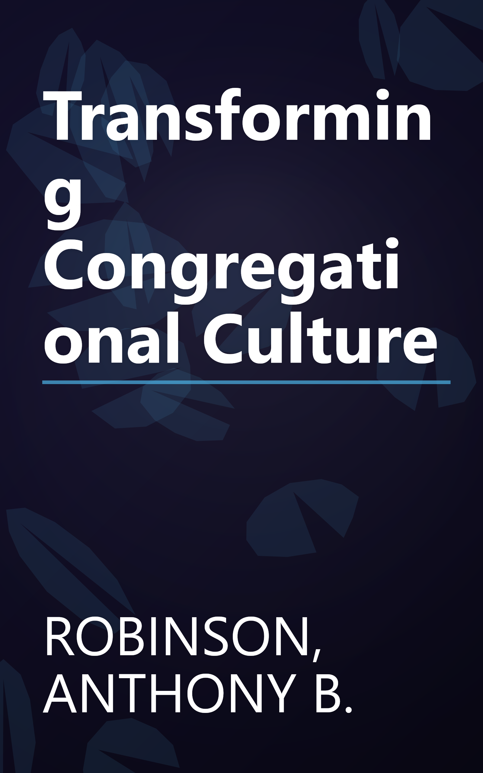 Transforming Congregational Culture book cover