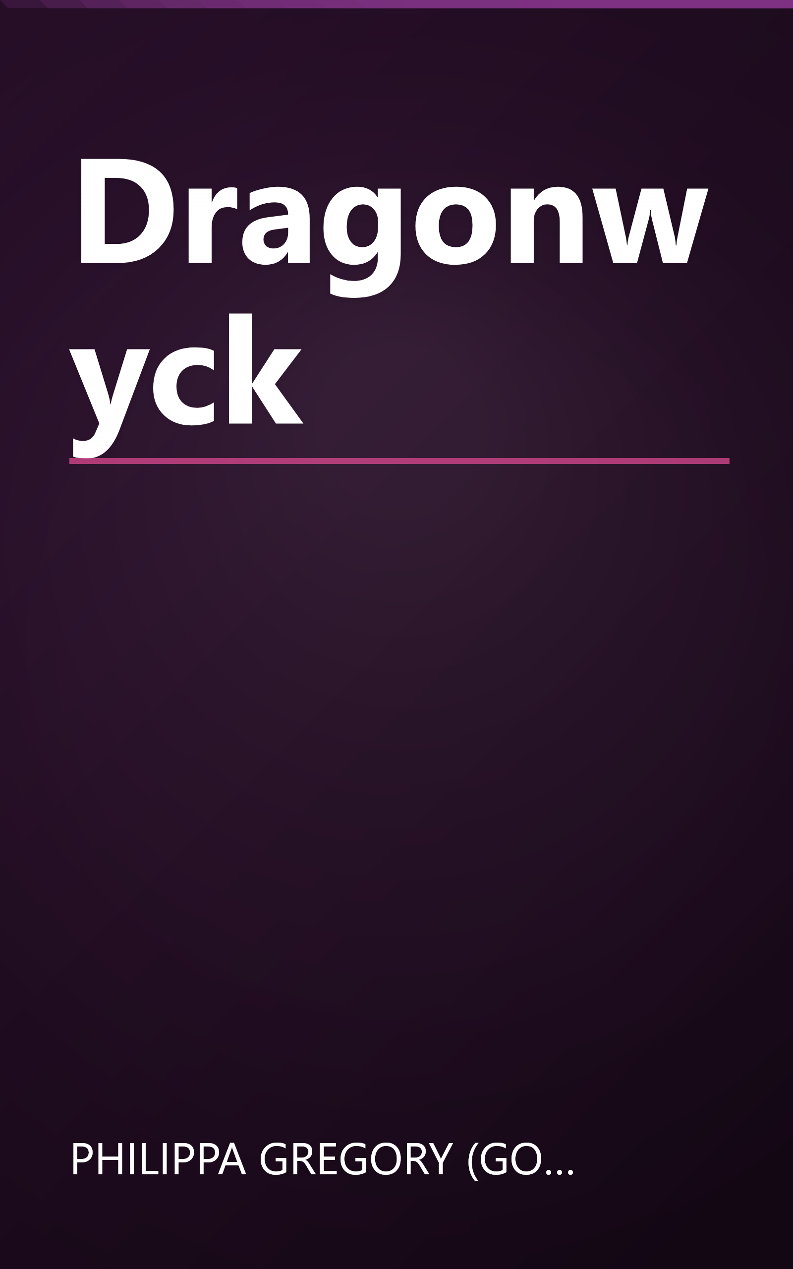Dragonwyck book cover