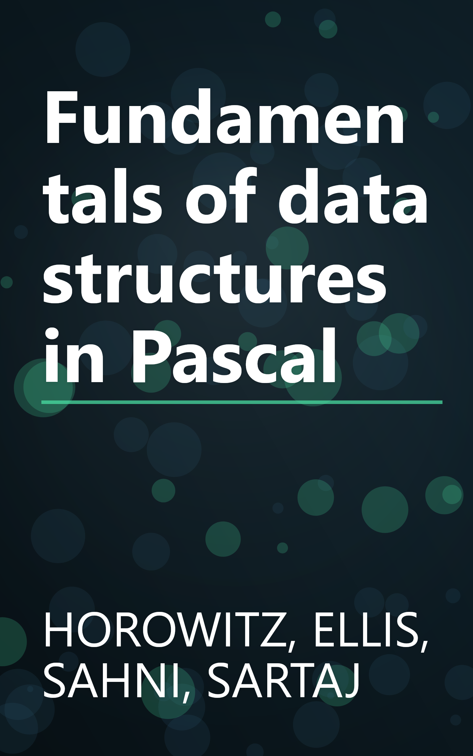 Fundamentals of data structures in Pascal book cover