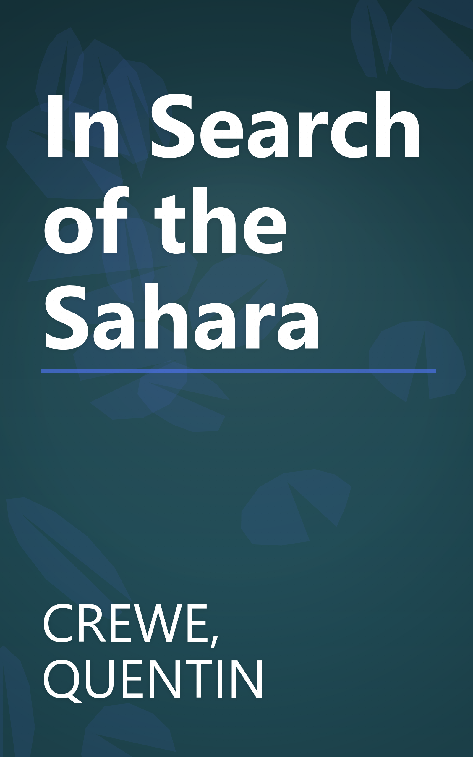 In Search of the Sahara book cover