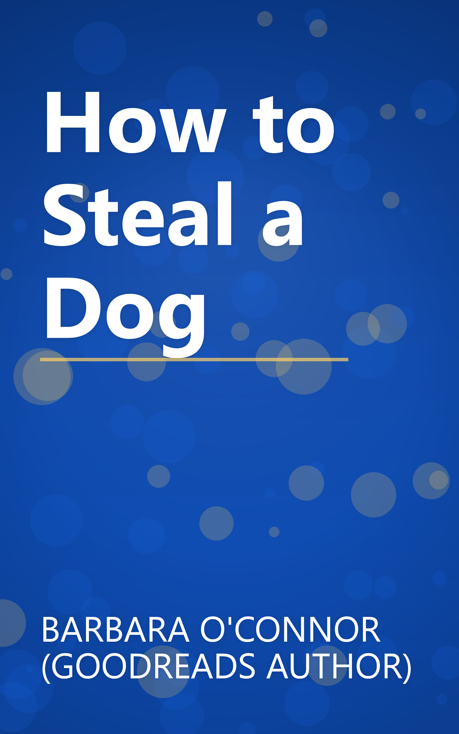 How to Steal a Dog book cover