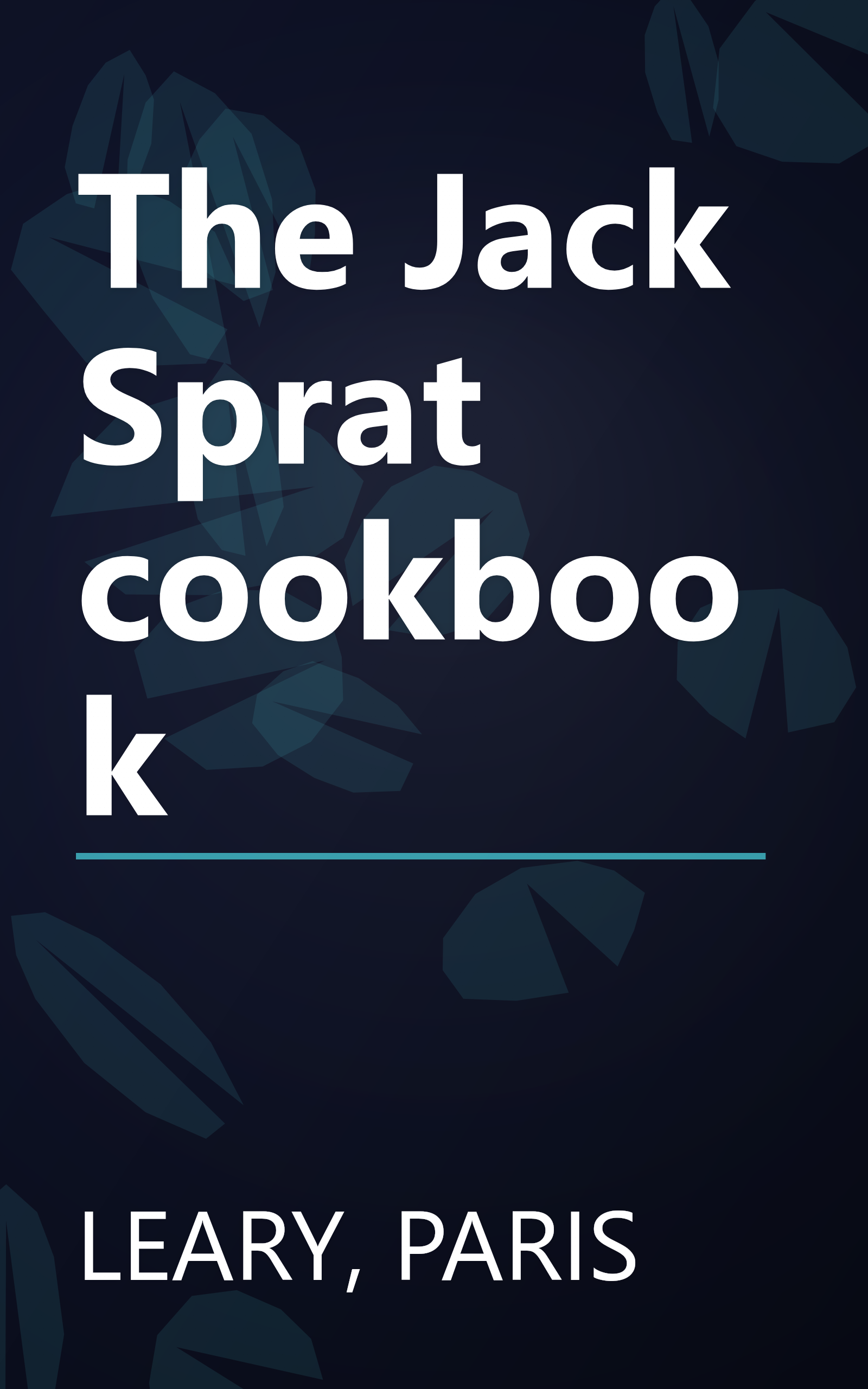 The Jack Sprat cookbook book cover