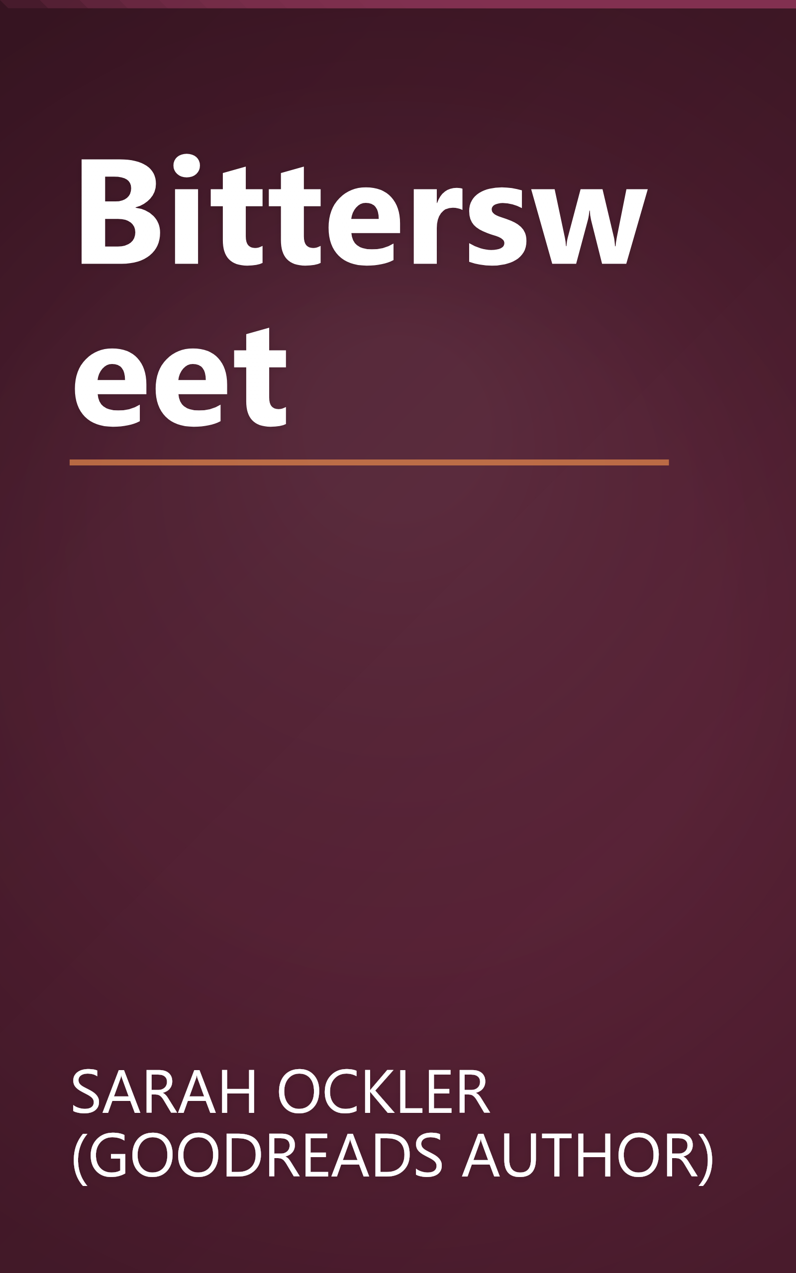 Bittersweet book cover