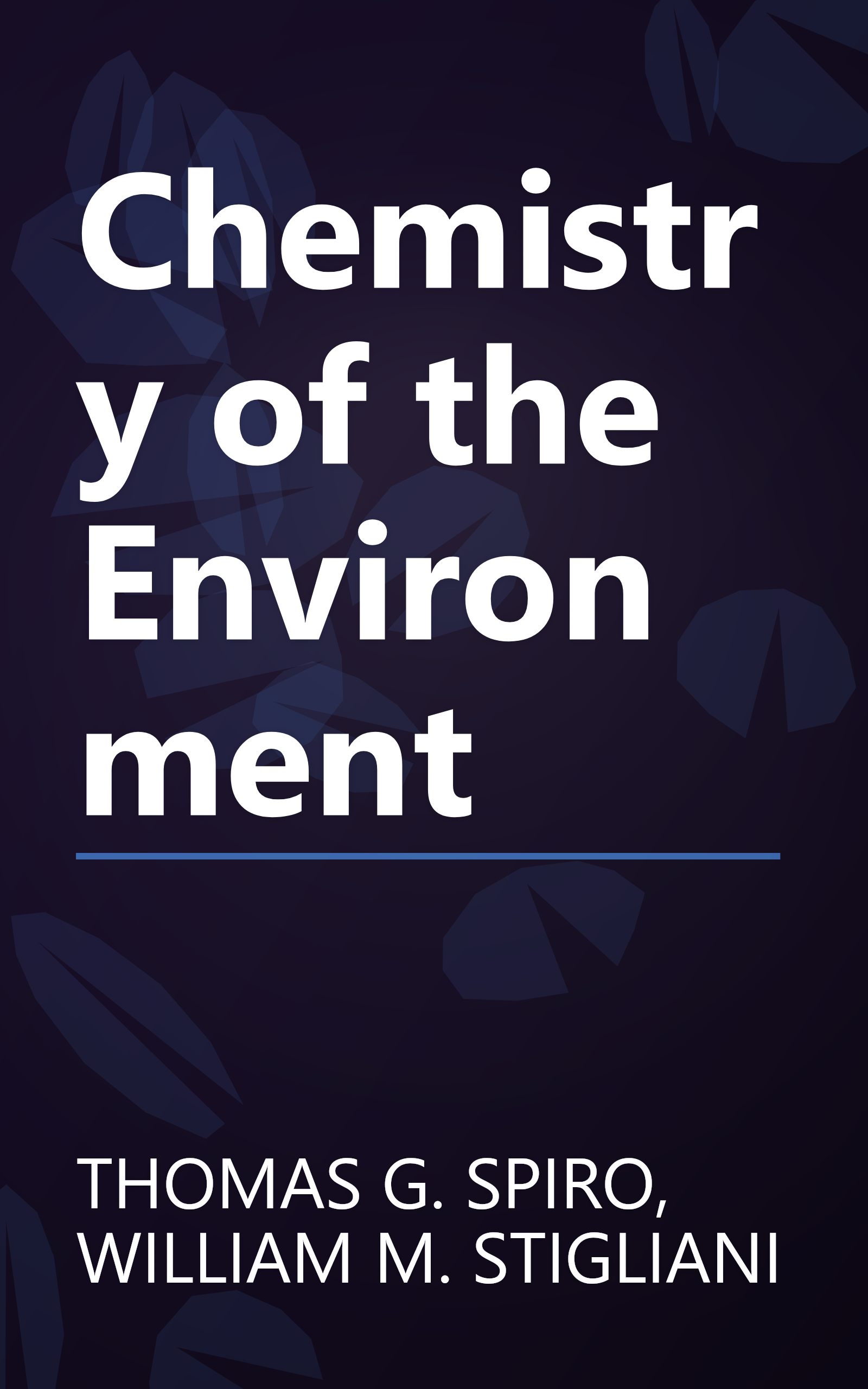 Chemistry of the Environment book cover