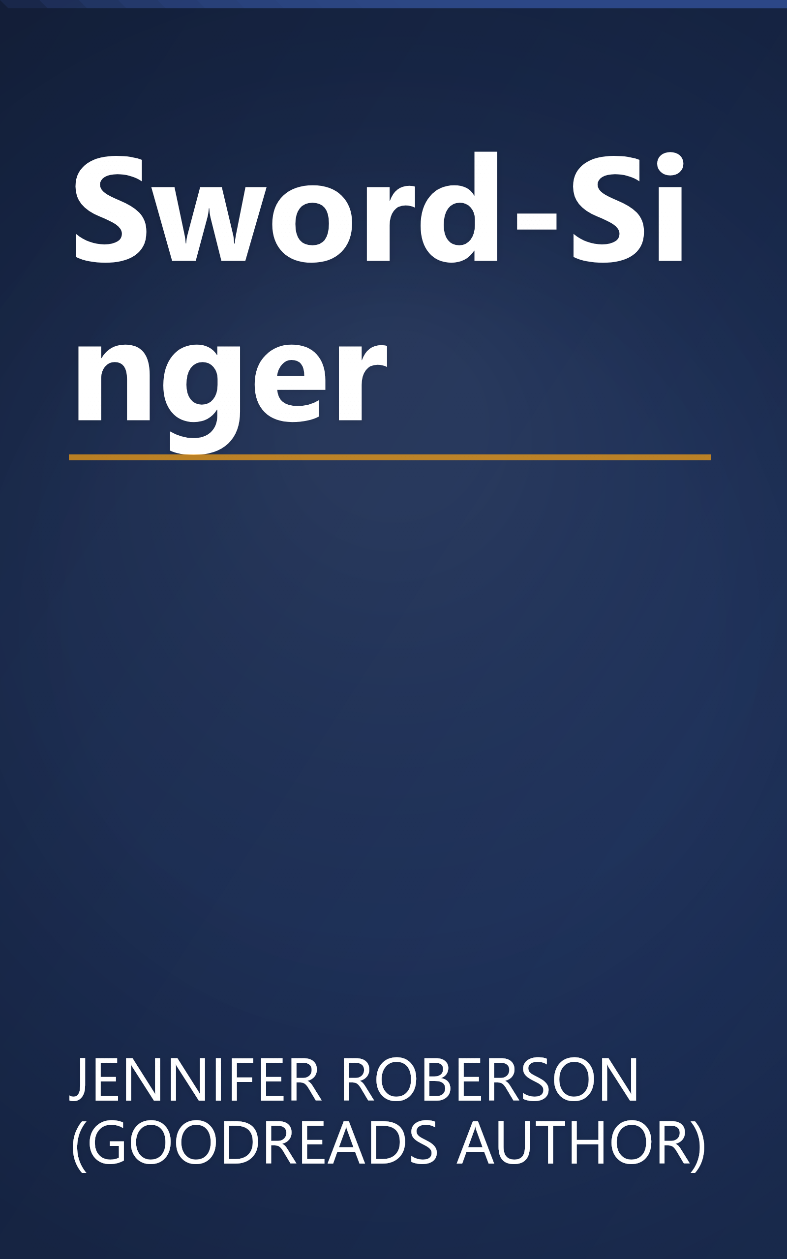 Sword-Singer book cover