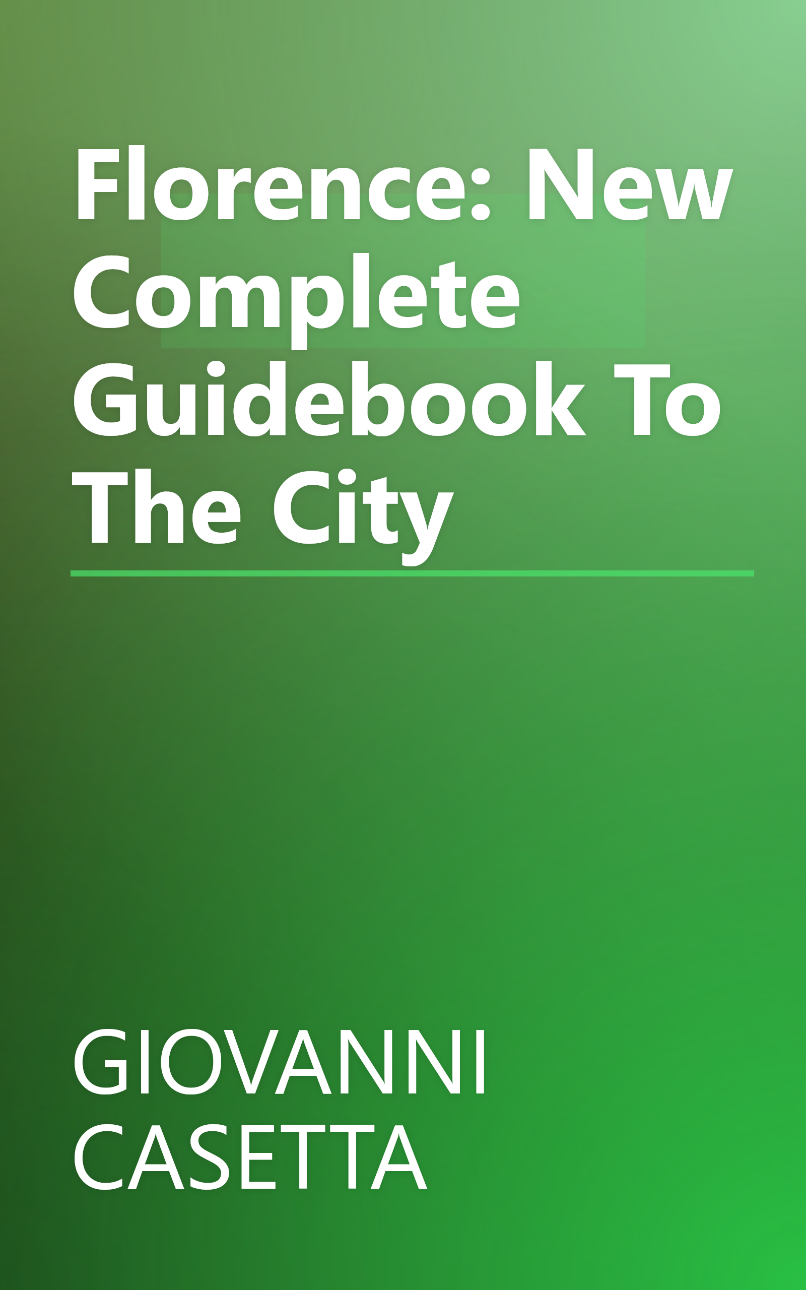 Florence: New Complete Guidebook To The City book cover