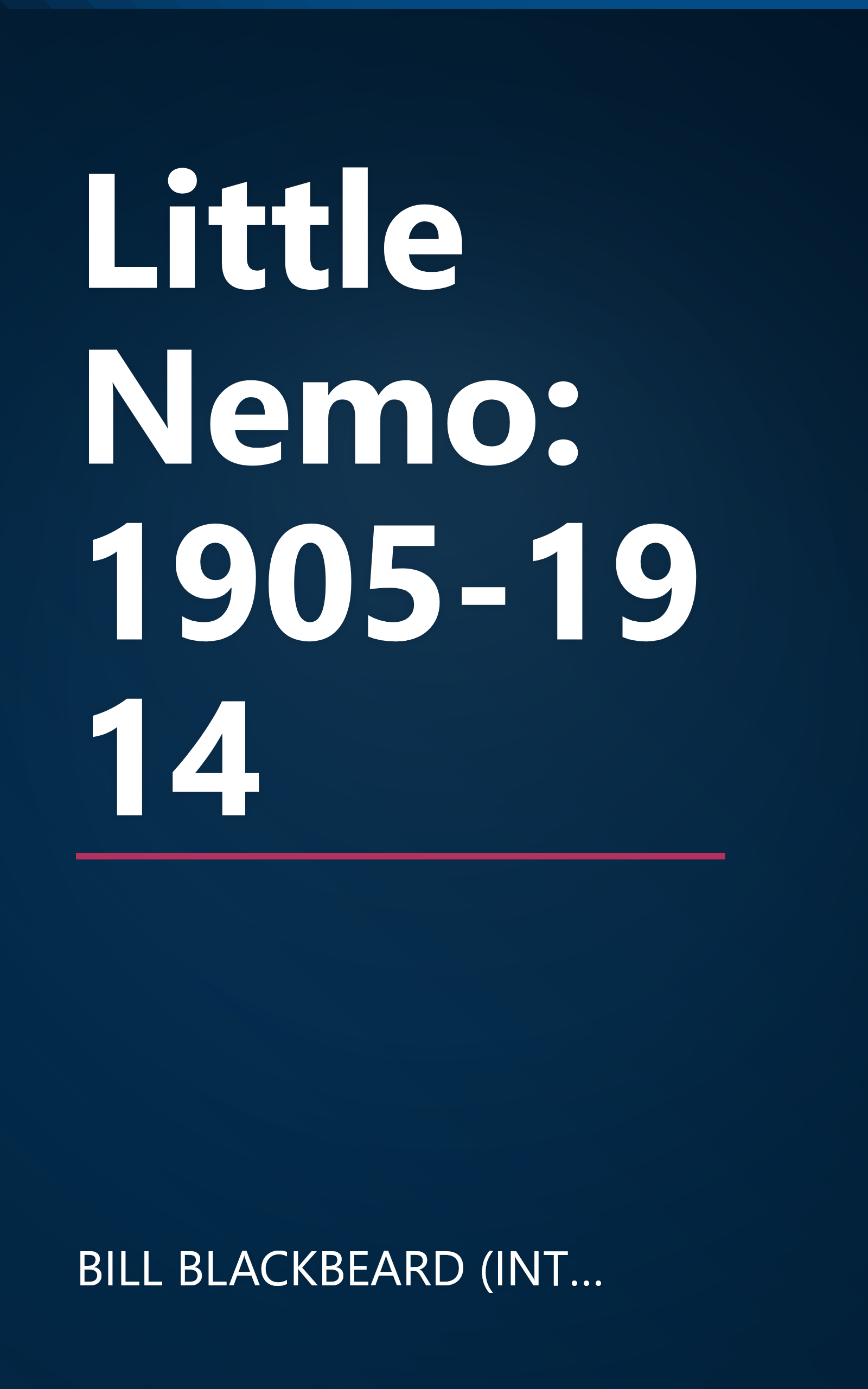 Little Nemo: 1905-1914 book cover