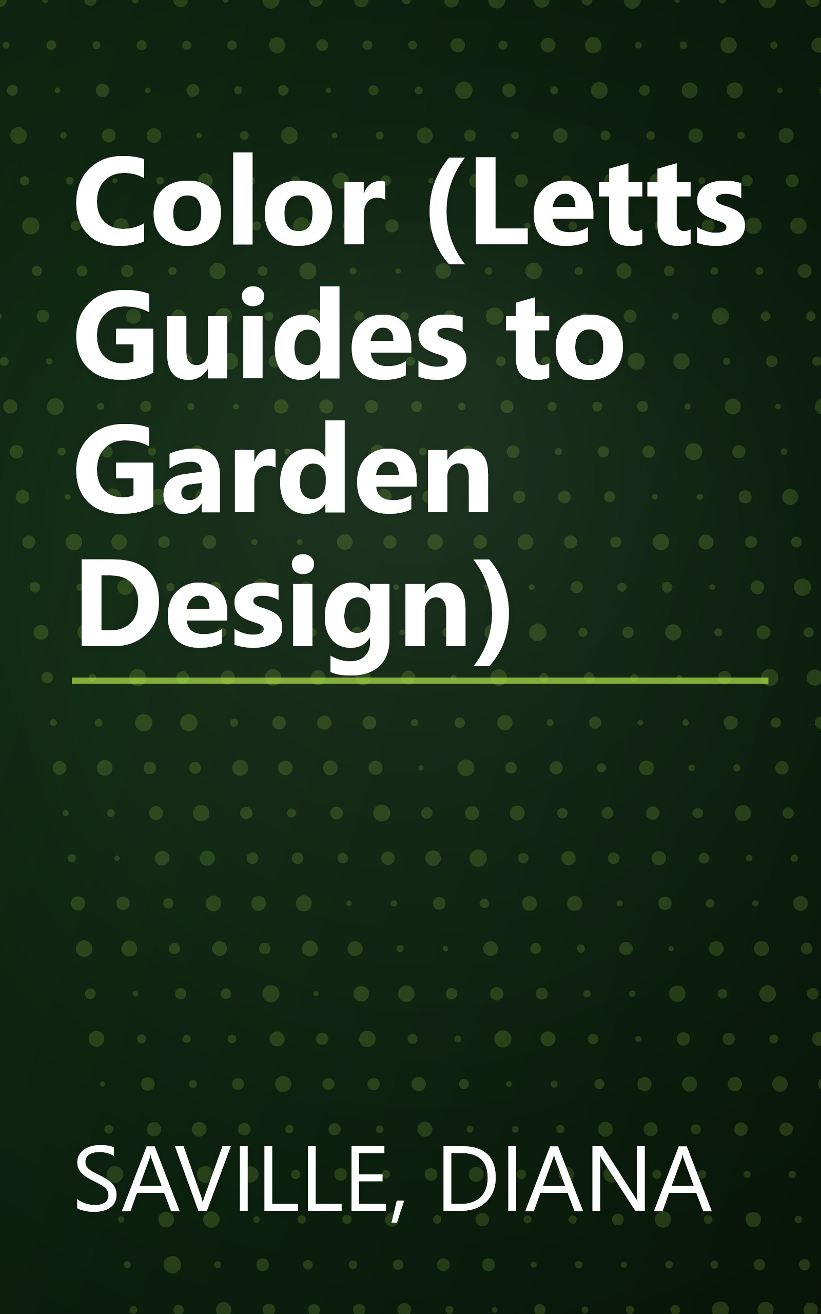 Color (Letts Guides to Garden Design) book cover