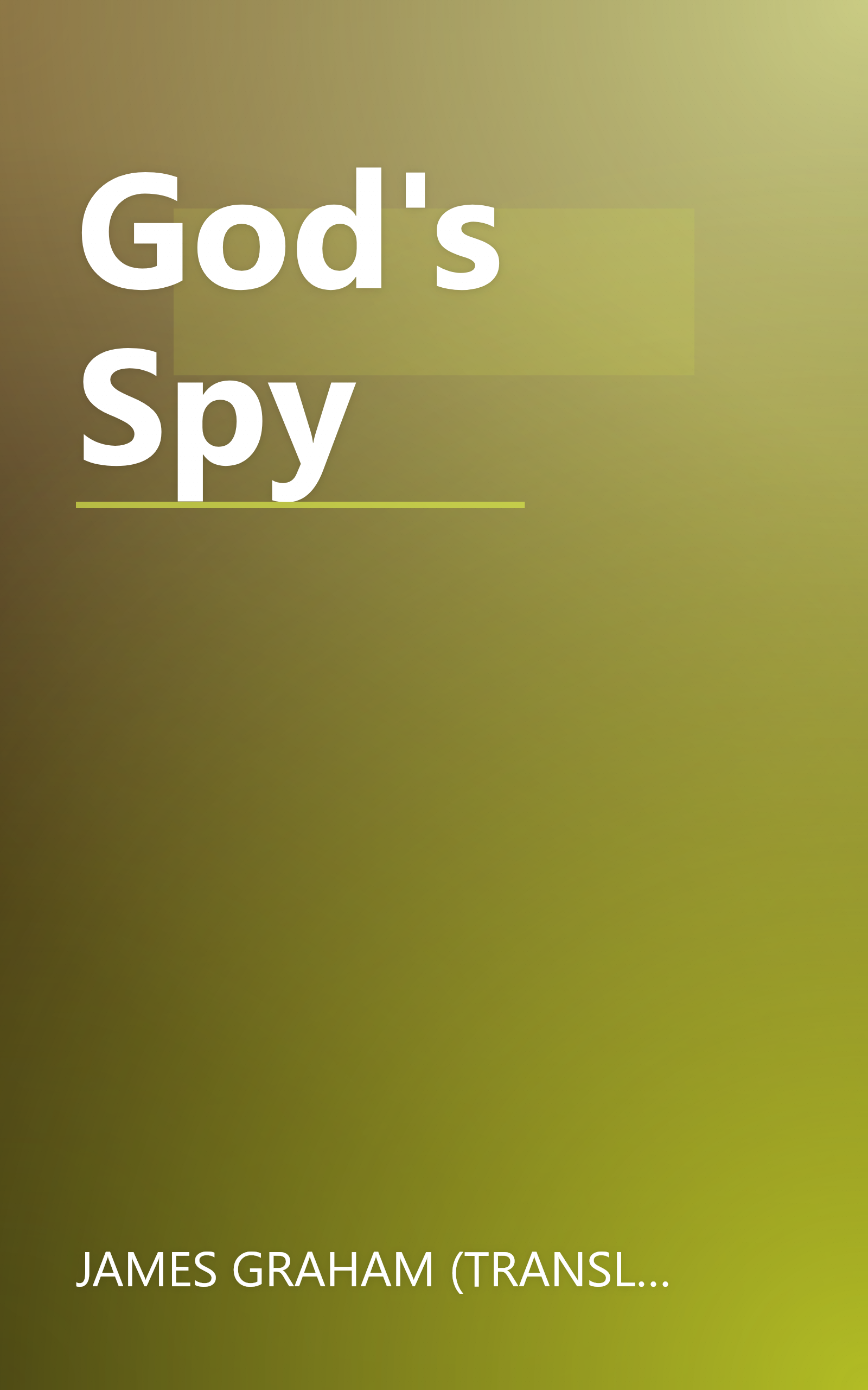 God's Spy book cover