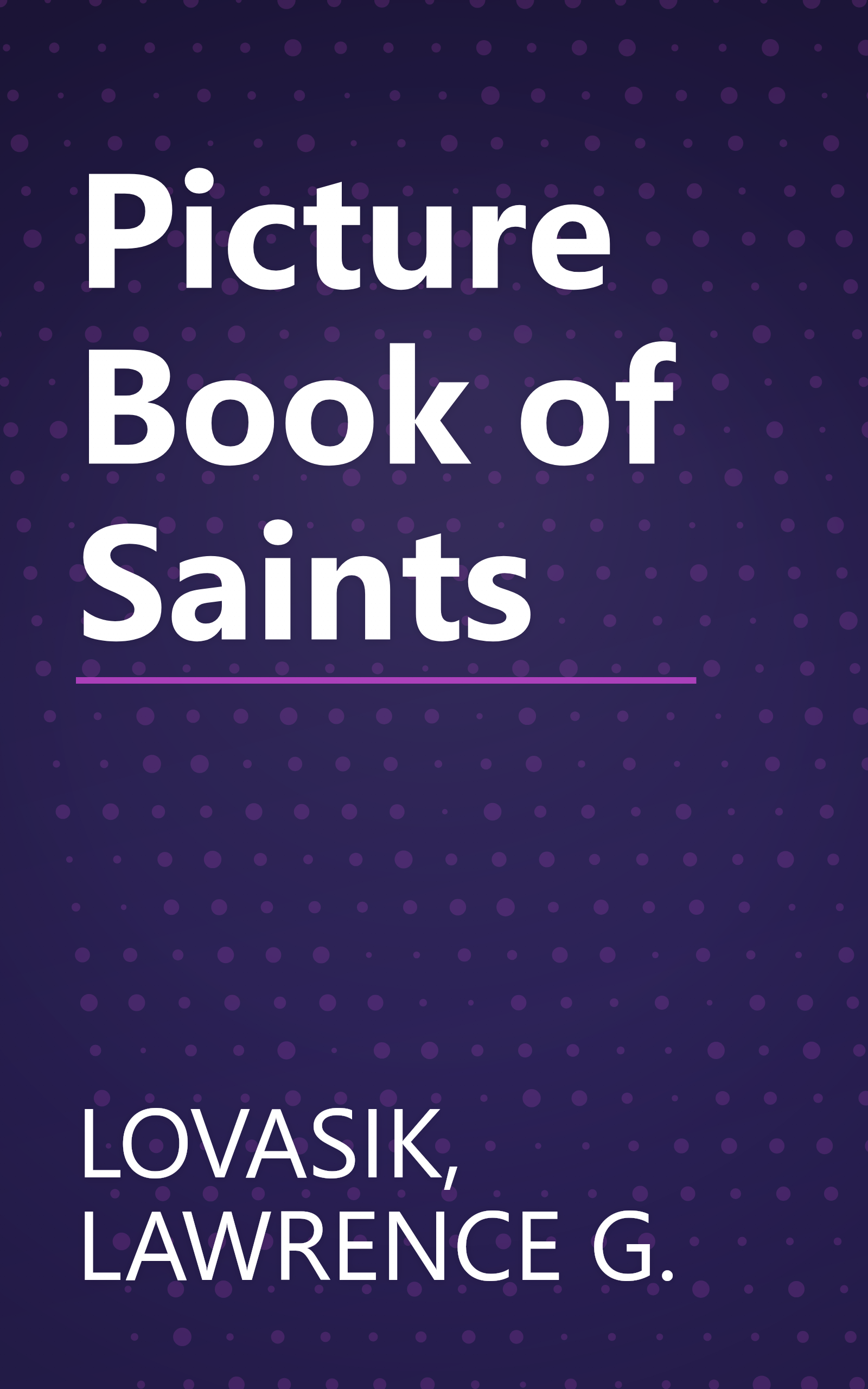 Picture Book of Saints book cover