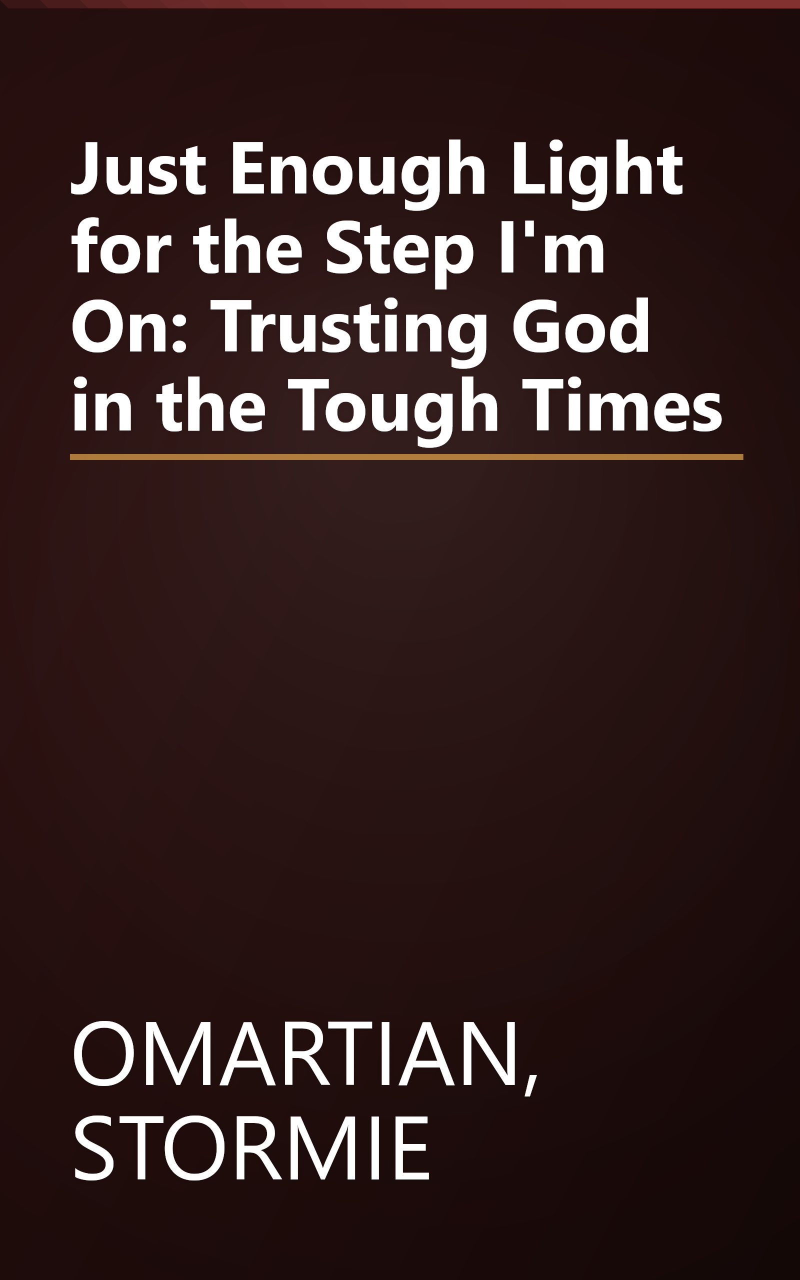 Just Enough Light for the Step I'm On: Trusting God in the Tough Times book cover