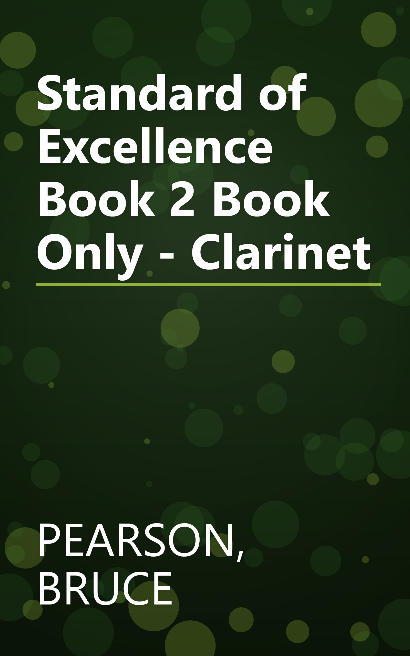Standard of Excellence Book 2 Book Only - Clarinet book cover