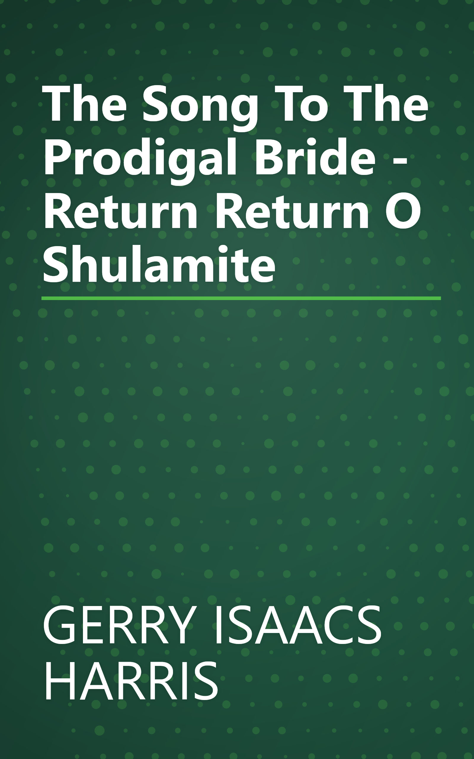 The Song To The Prodigal Bride - Return Return O Shulamite book cover