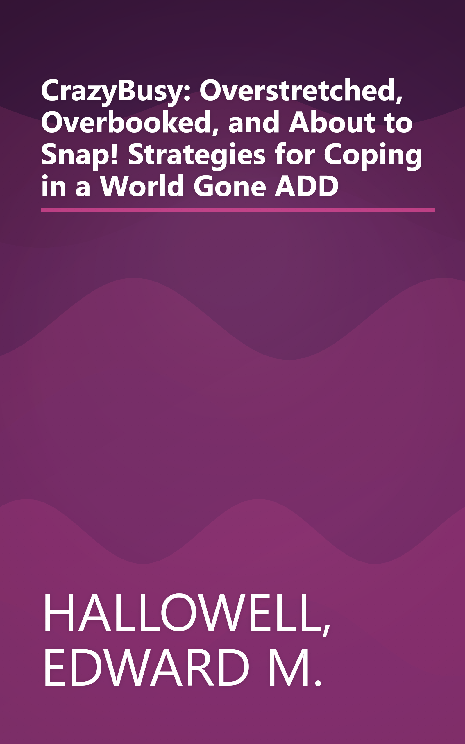 CrazyBusy: Overstretched, Overbooked, and About to Snap! Strategies for Coping in a World Gone ADD book cover