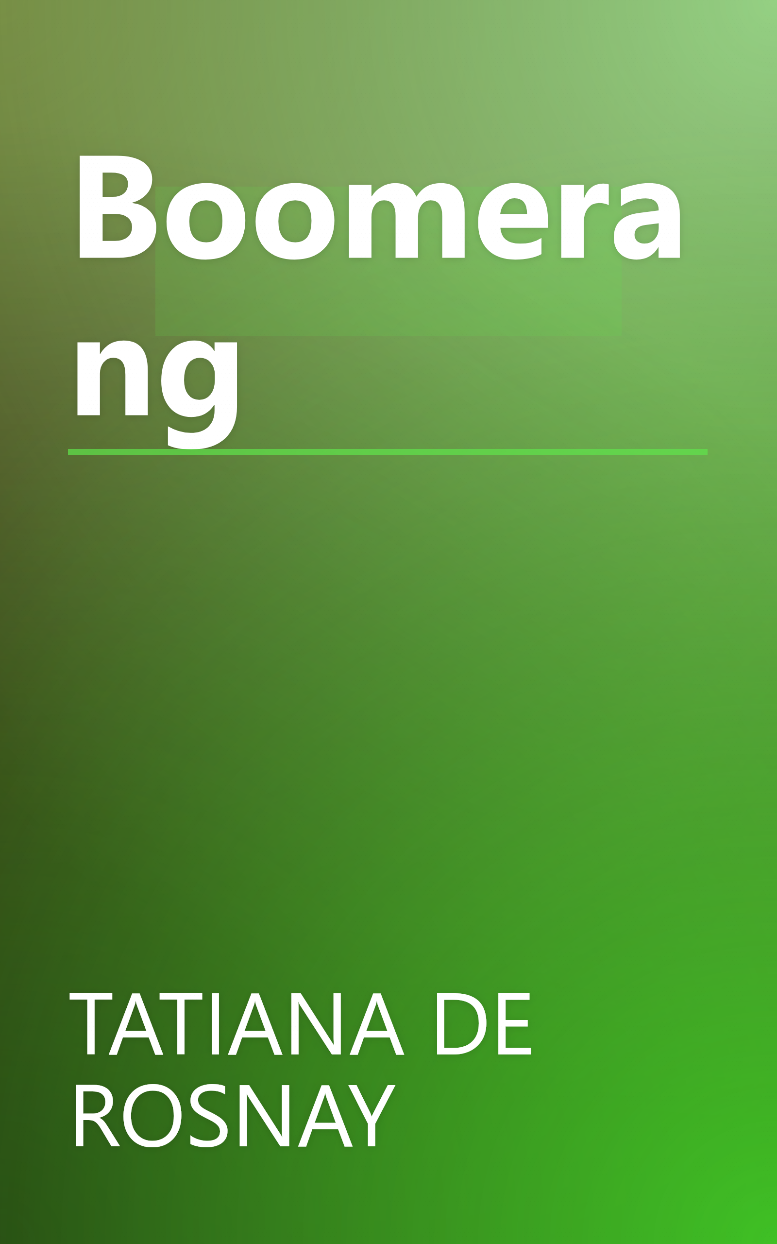 Boomerang book cover