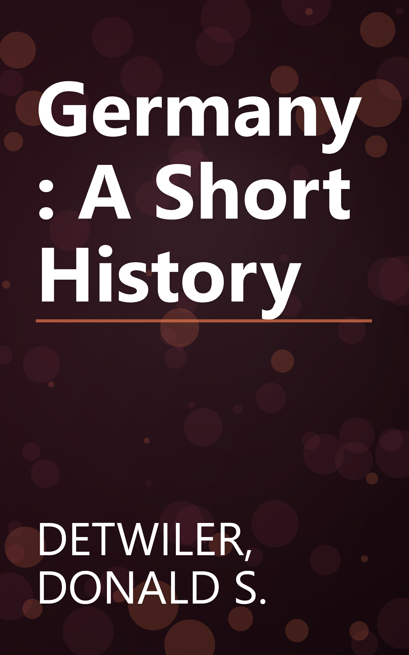 Germany: A Short History book cover