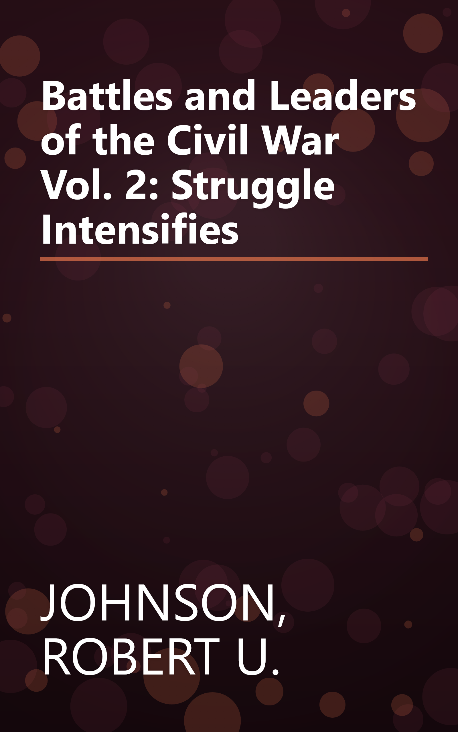 Battles and Leaders of the Civil War Vol. 2: Struggle Intensifies book cover