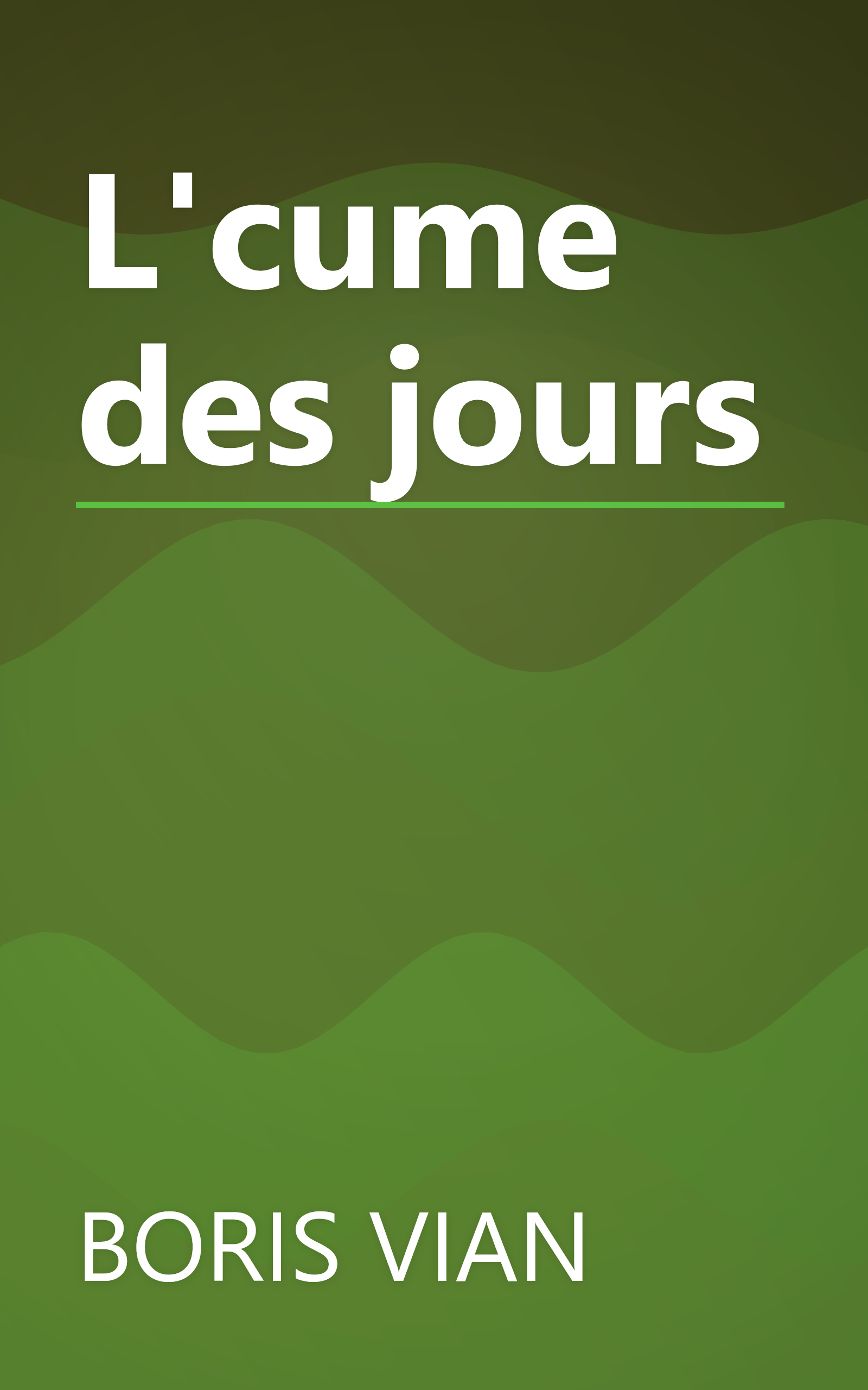 L'cume des jours book cover