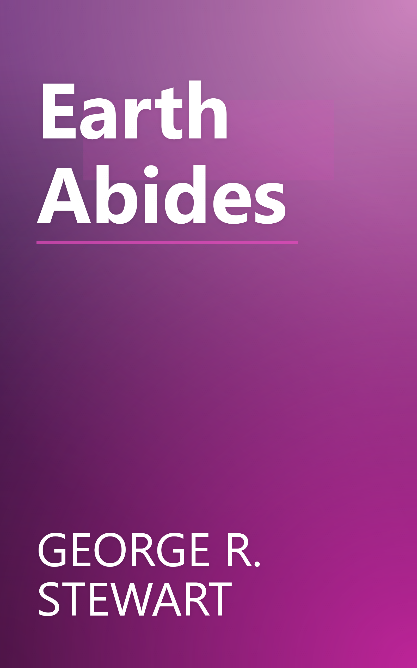 Earth Abides book cover