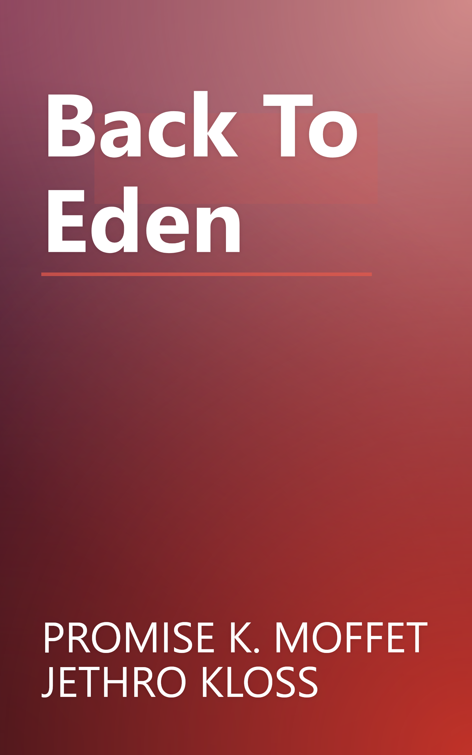 Back To Eden book cover