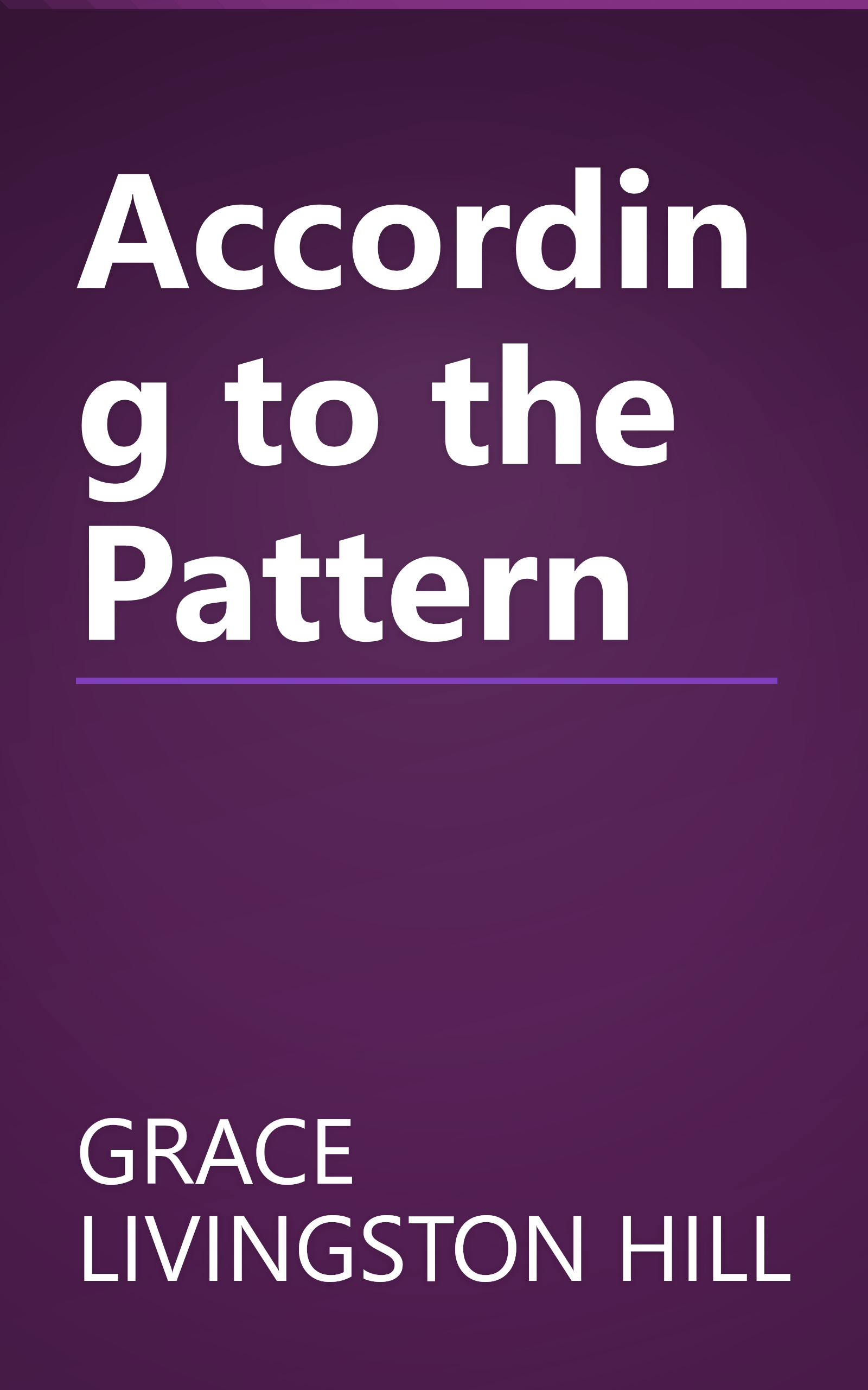 According to the Pattern book cover