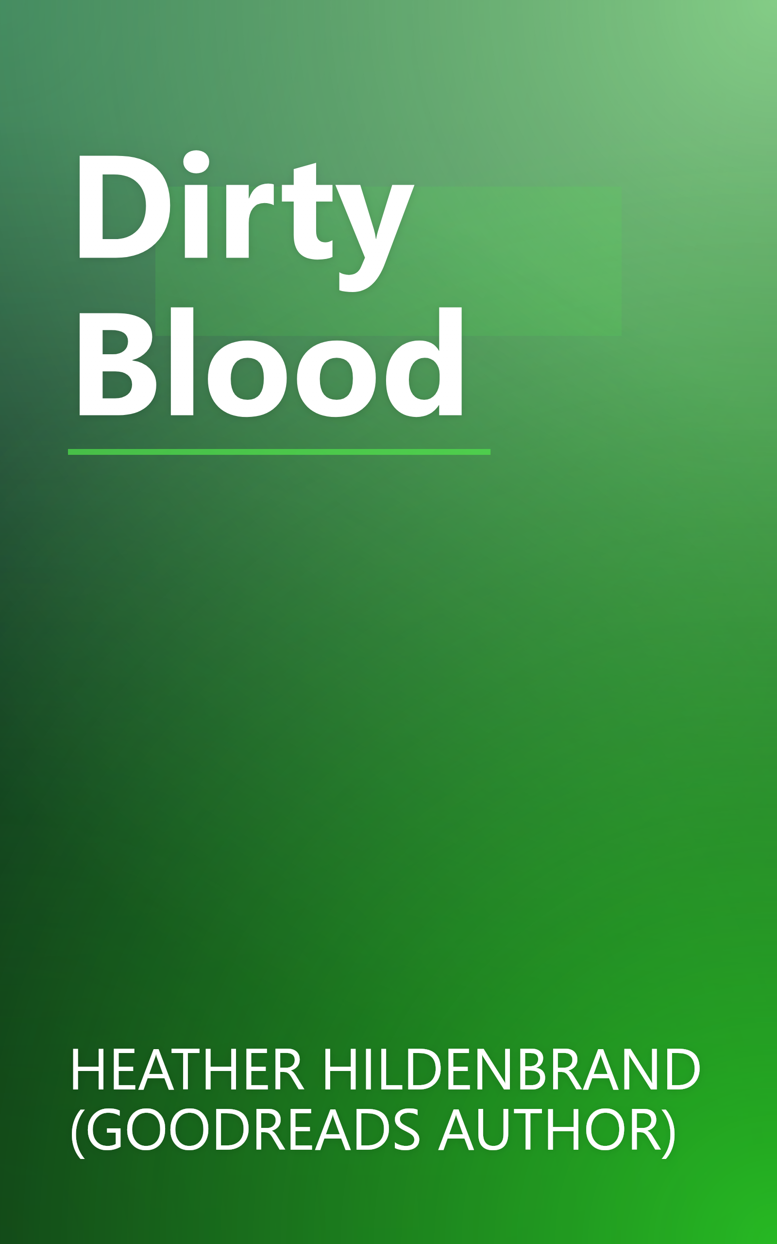 Dirty Blood book cover