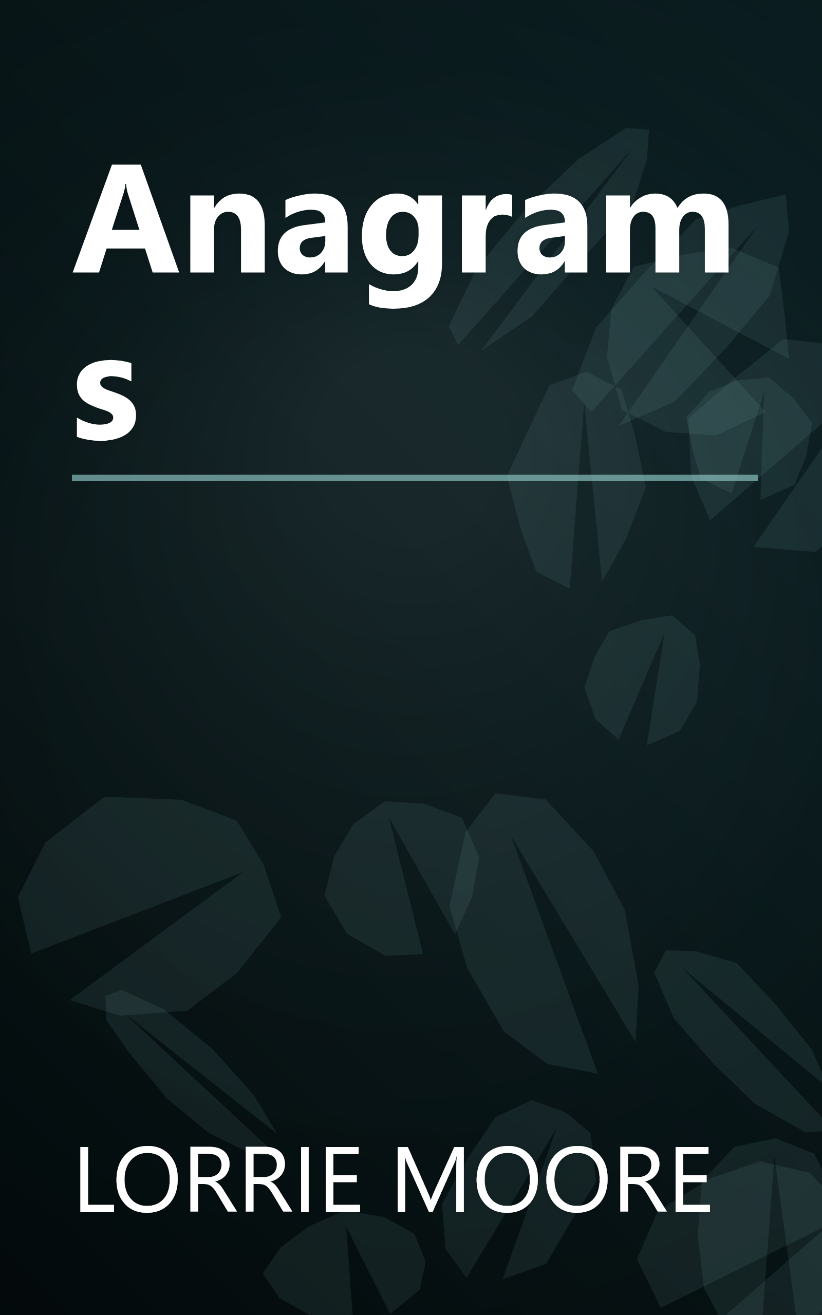 Anagrams book cover