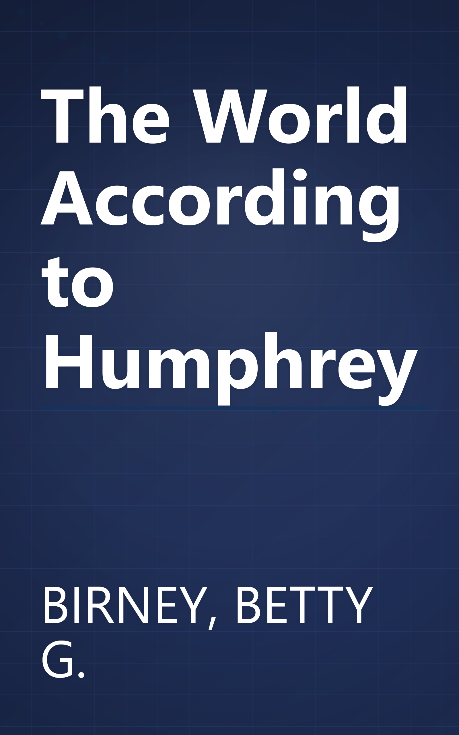 The World According to Humphrey book cover