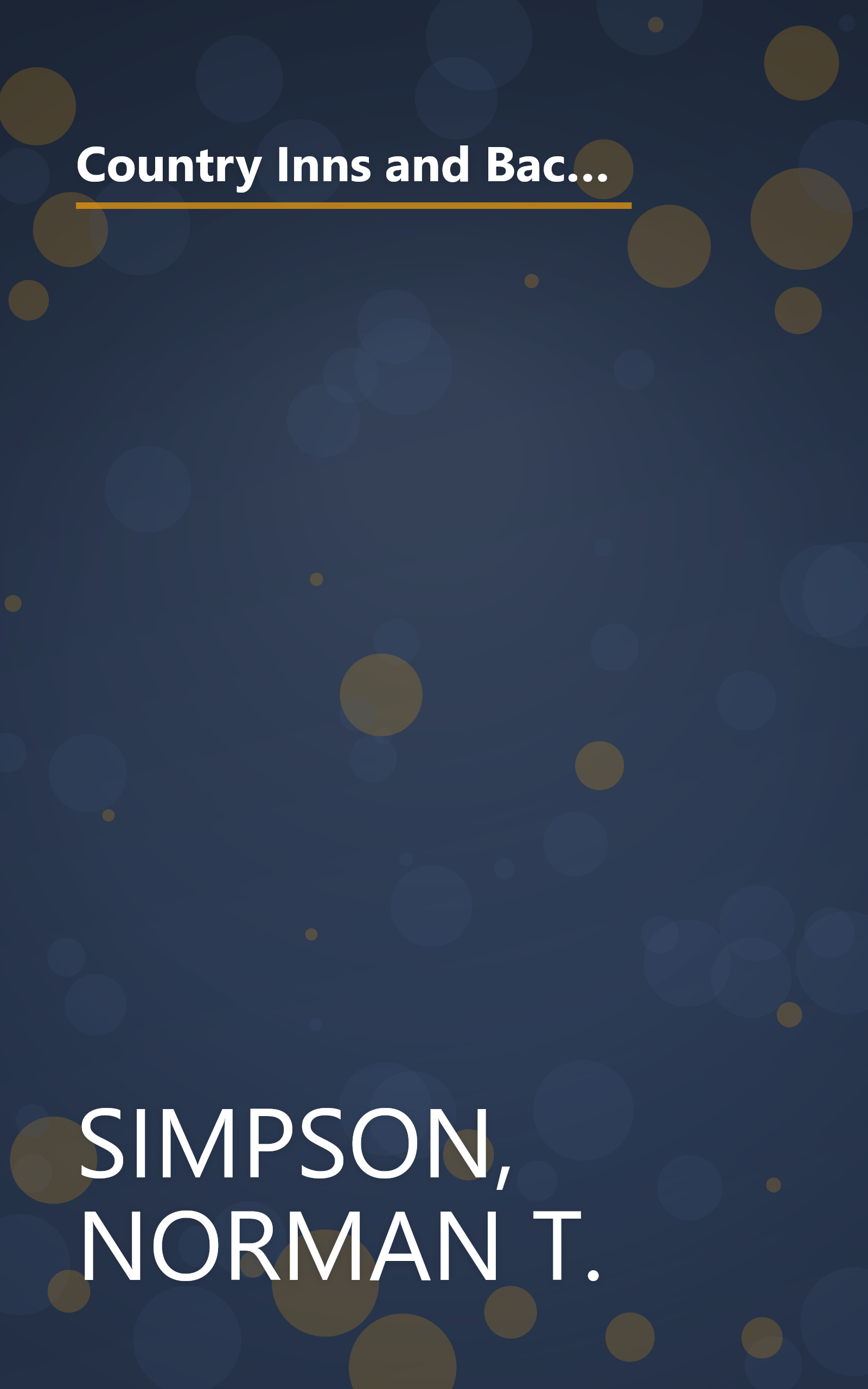 Country Inns and Back Roads: New England, West Coast, Canada, Middle Atlantic, South, Midwest, Rocky Mountains (Berkshire Traveller Series,) book cover