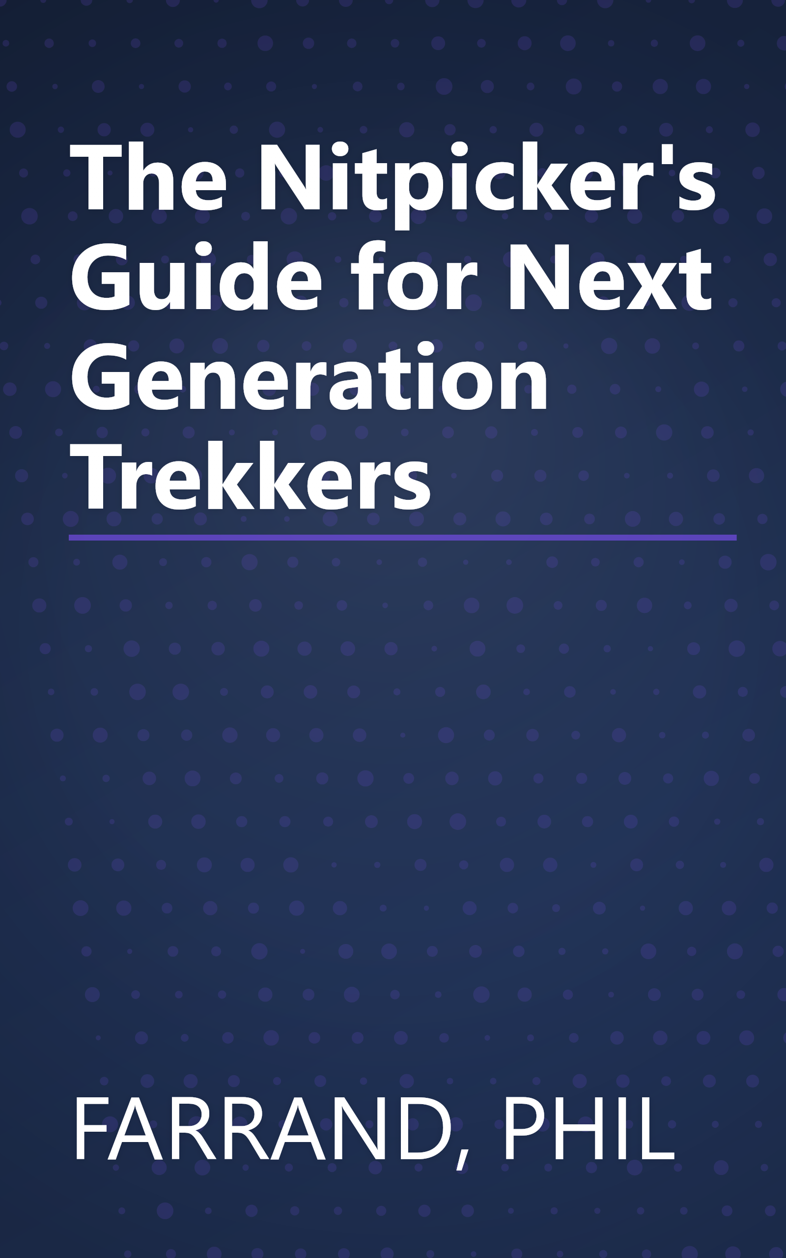 The Nitpicker's Guide for Next Generation Trekkers book cover