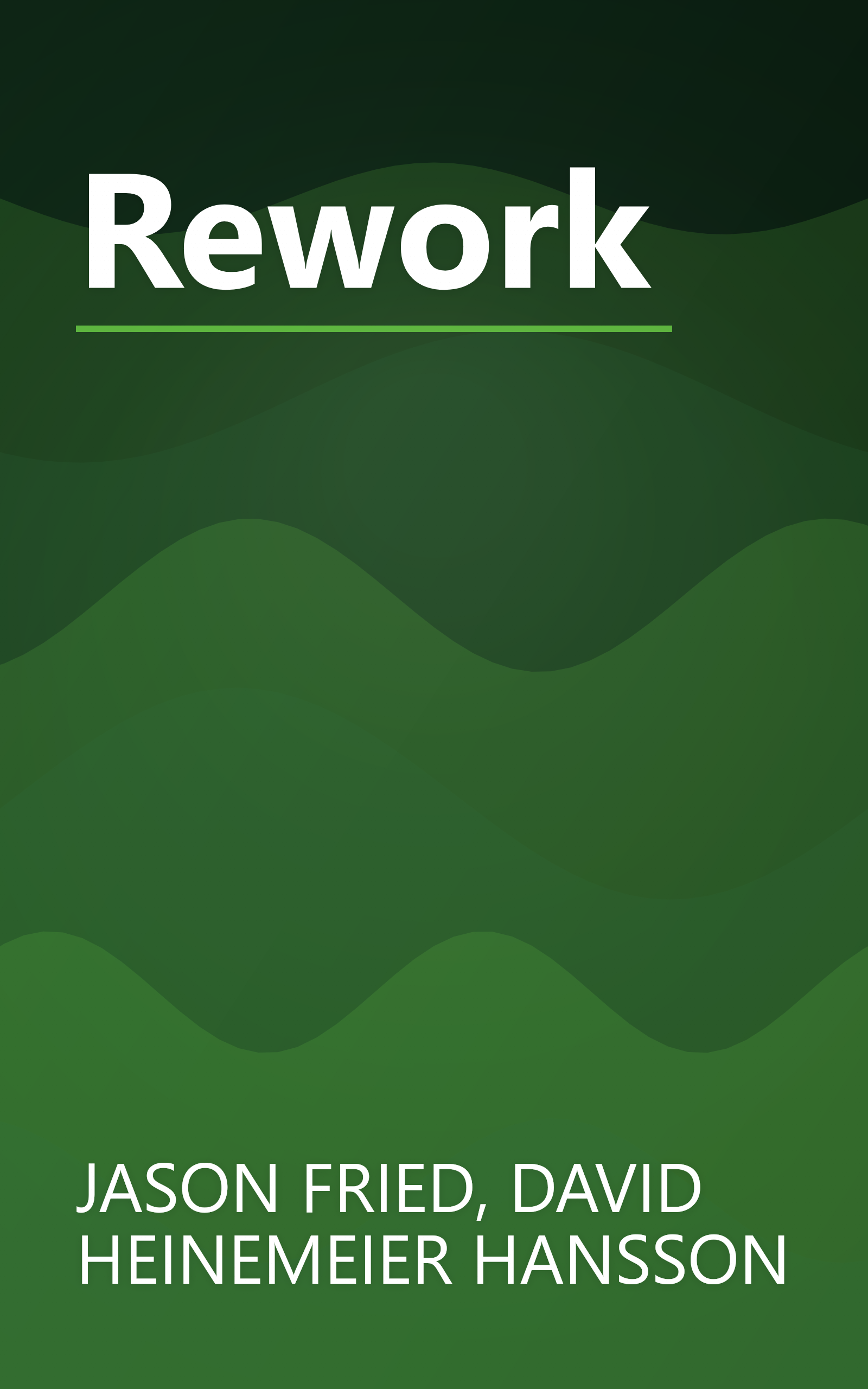 Rework book cover
