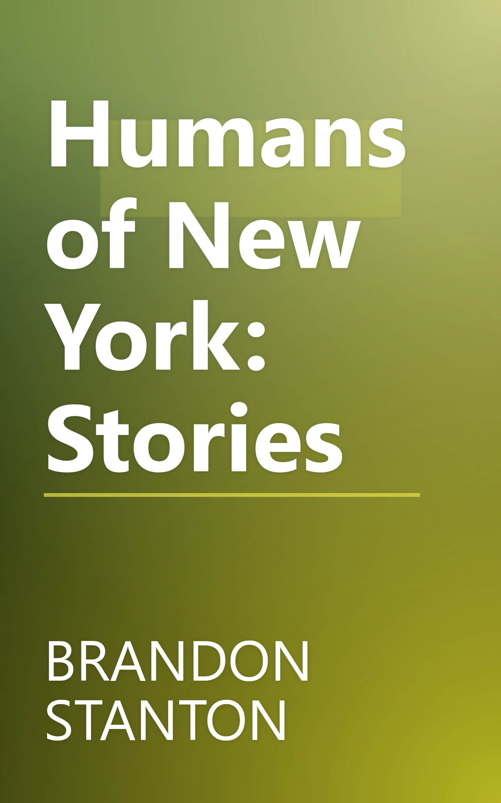 Humans of New York: Stories book cover