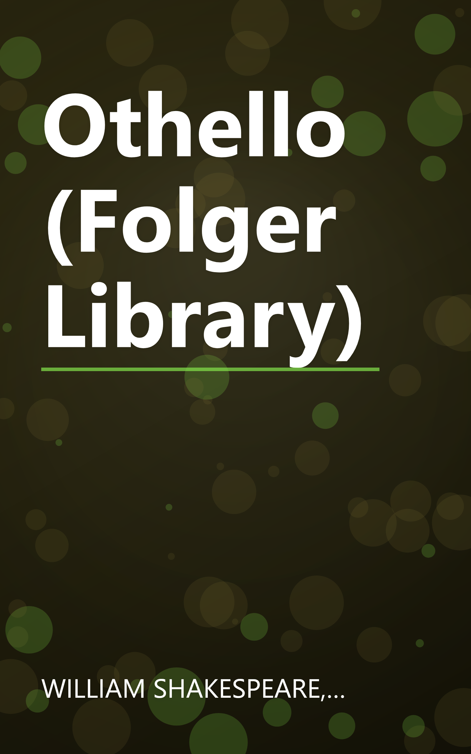 Othello (Folger Library) book cover