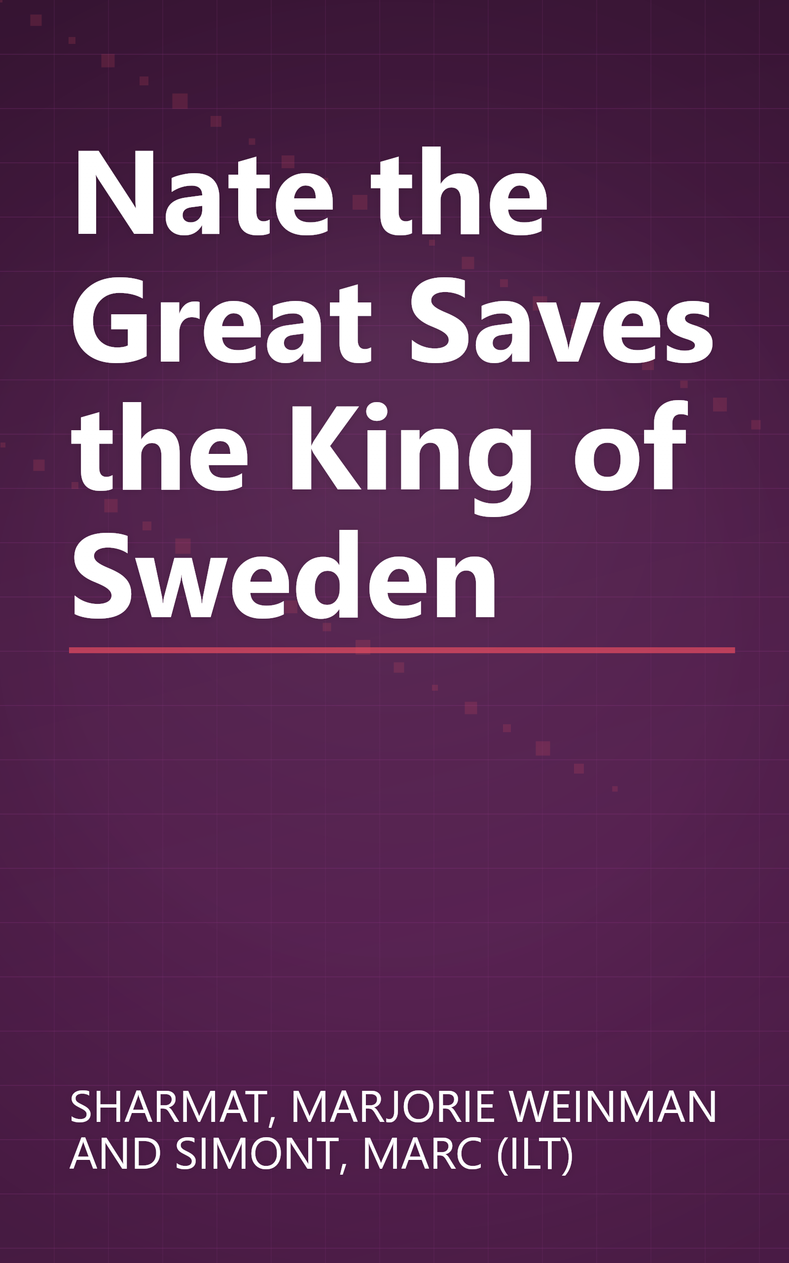 Nate the Great Saves the King of Sweden book cover
