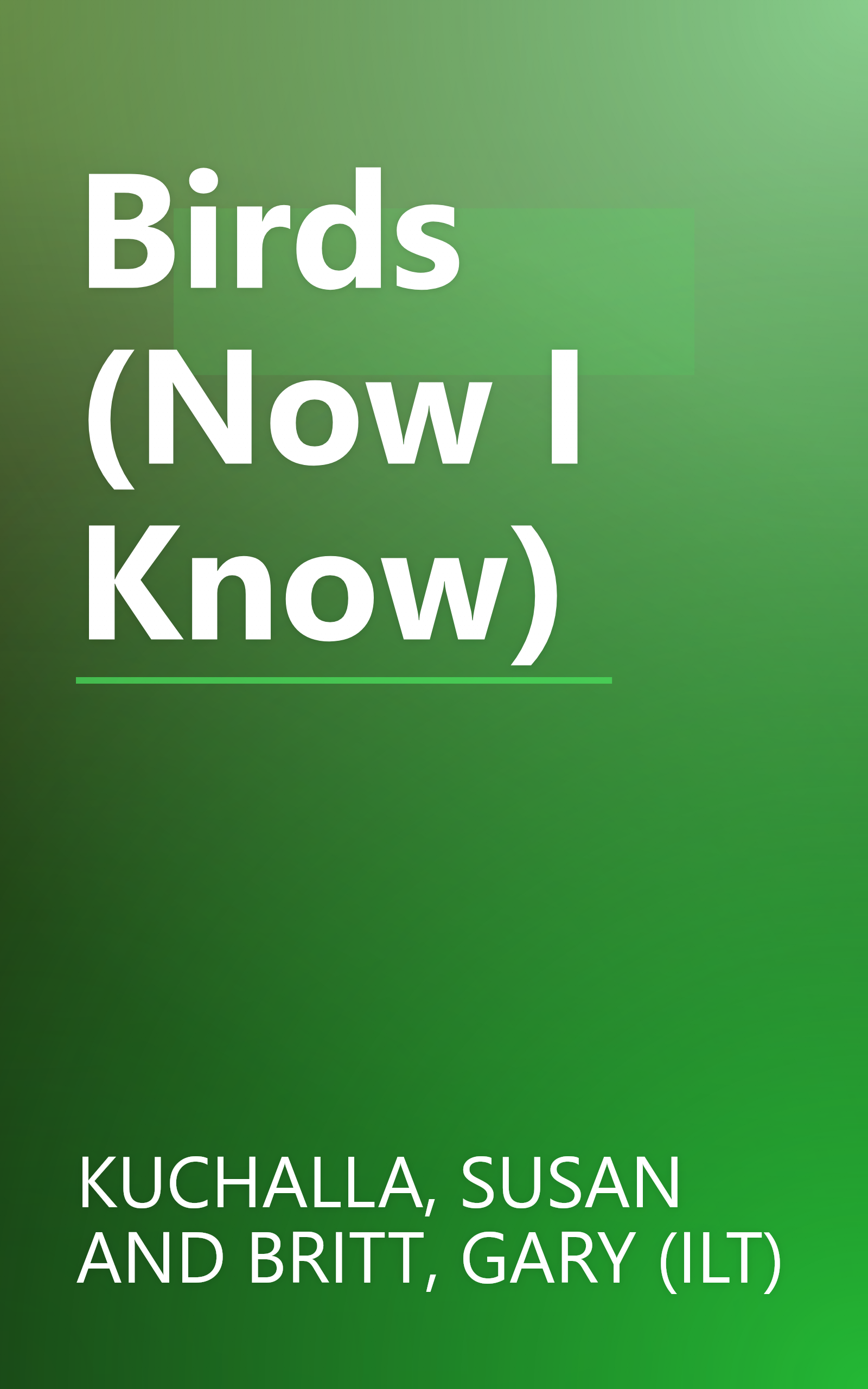 Birds (Now I Know) book cover