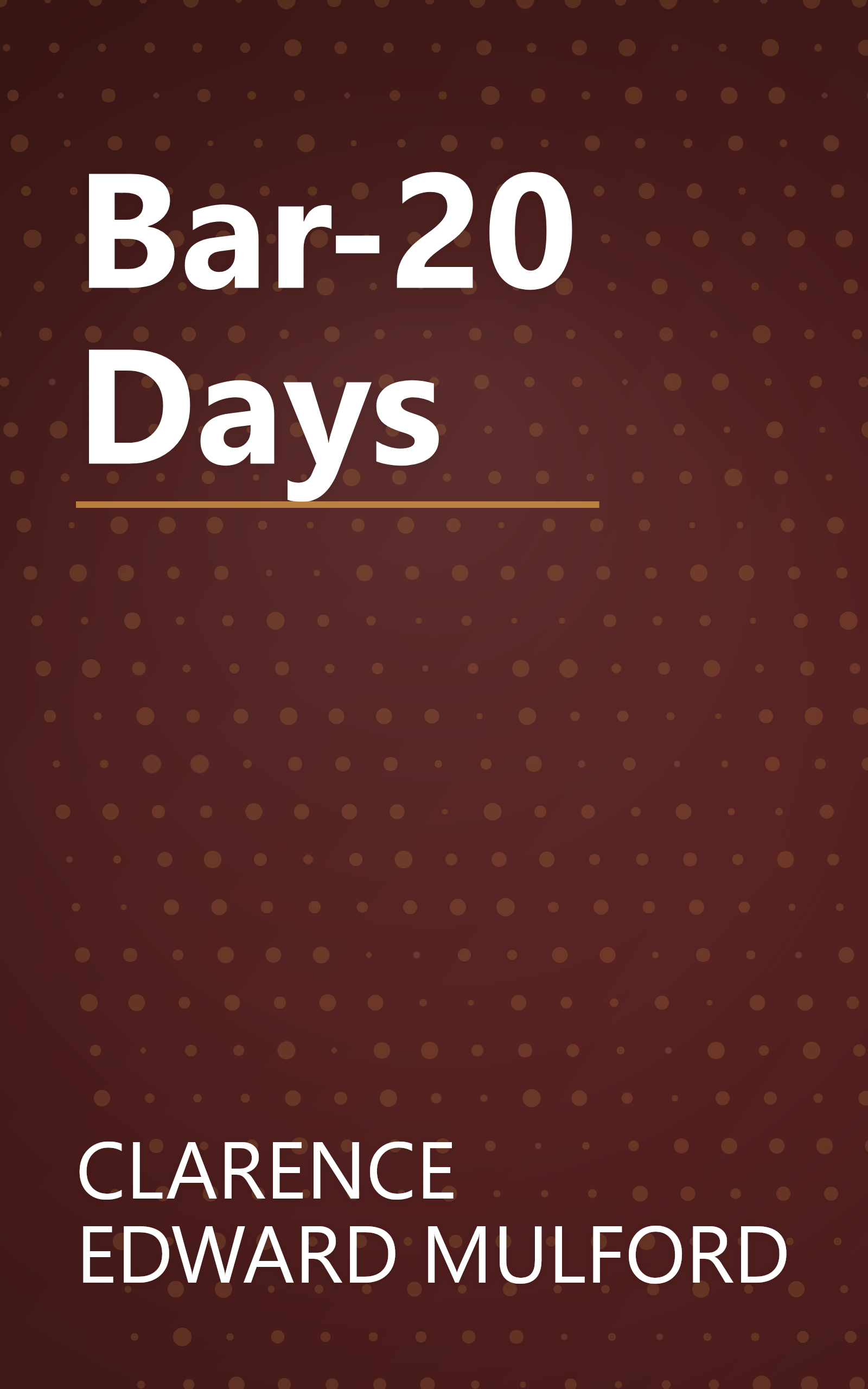Bar-20 Days book cover