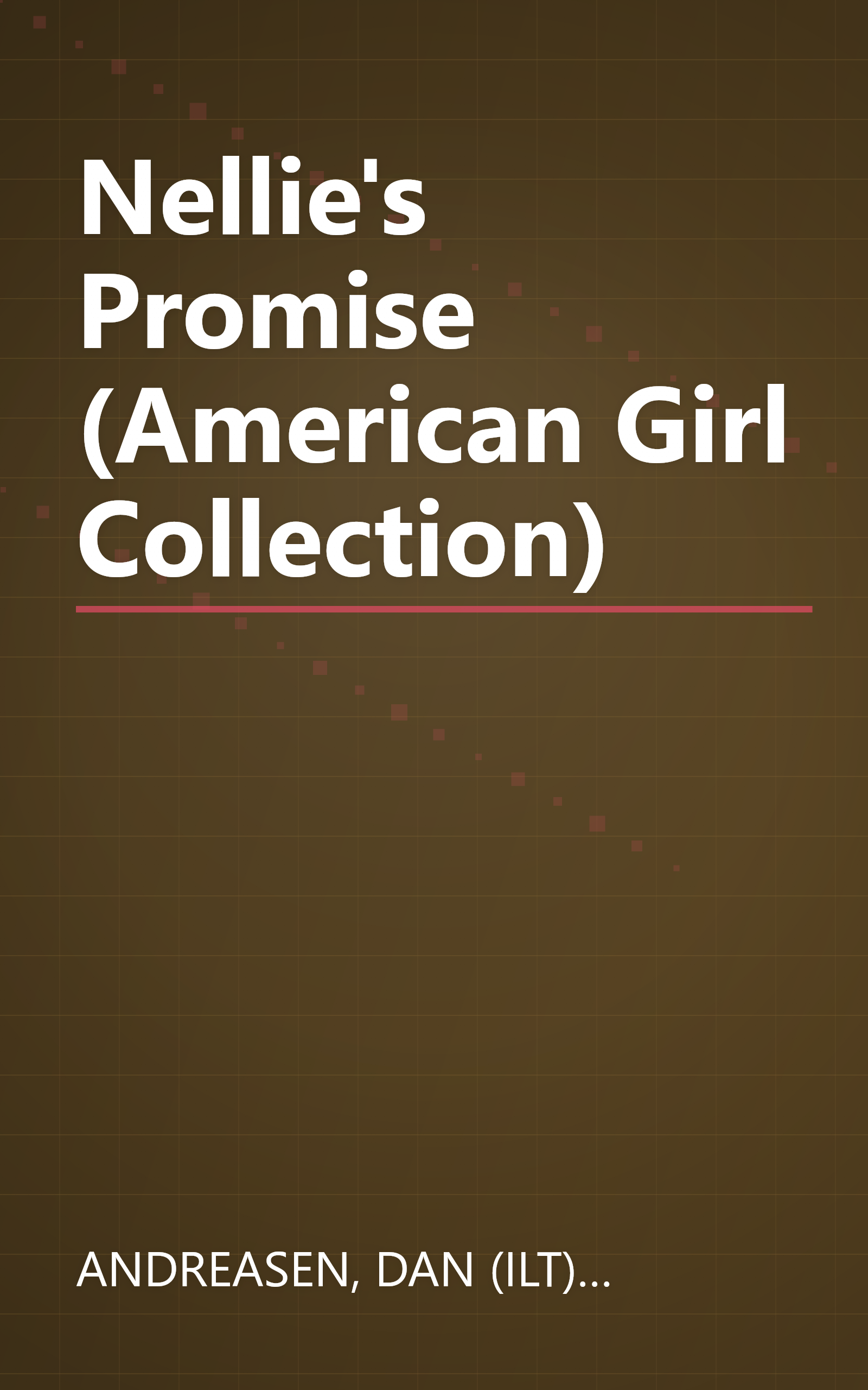 Nellie's Promise (American Girl Collection) book cover